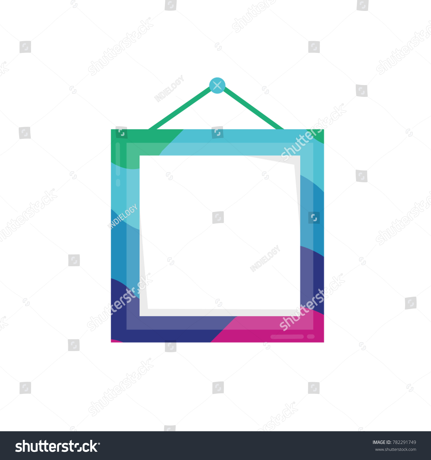 Picture Frame Colorful Vector Border Background Stock Vector (Royalty ...