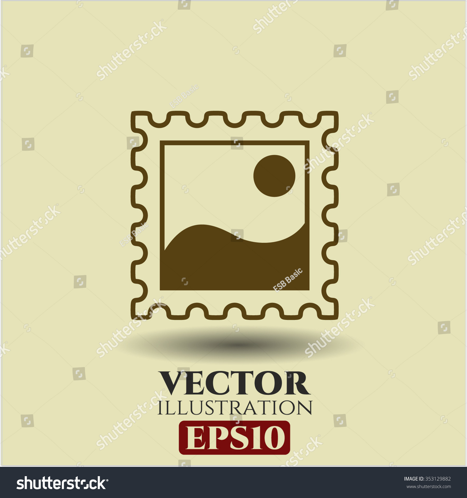 Picture Symbol Stock Vector (Royalty Free) 353129882 | Shutterstock