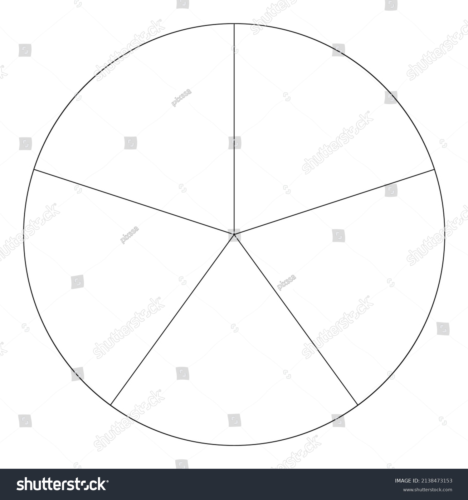 Pie Chart Pie Graph Circle Circular Stock Vector (Royalty Free ...