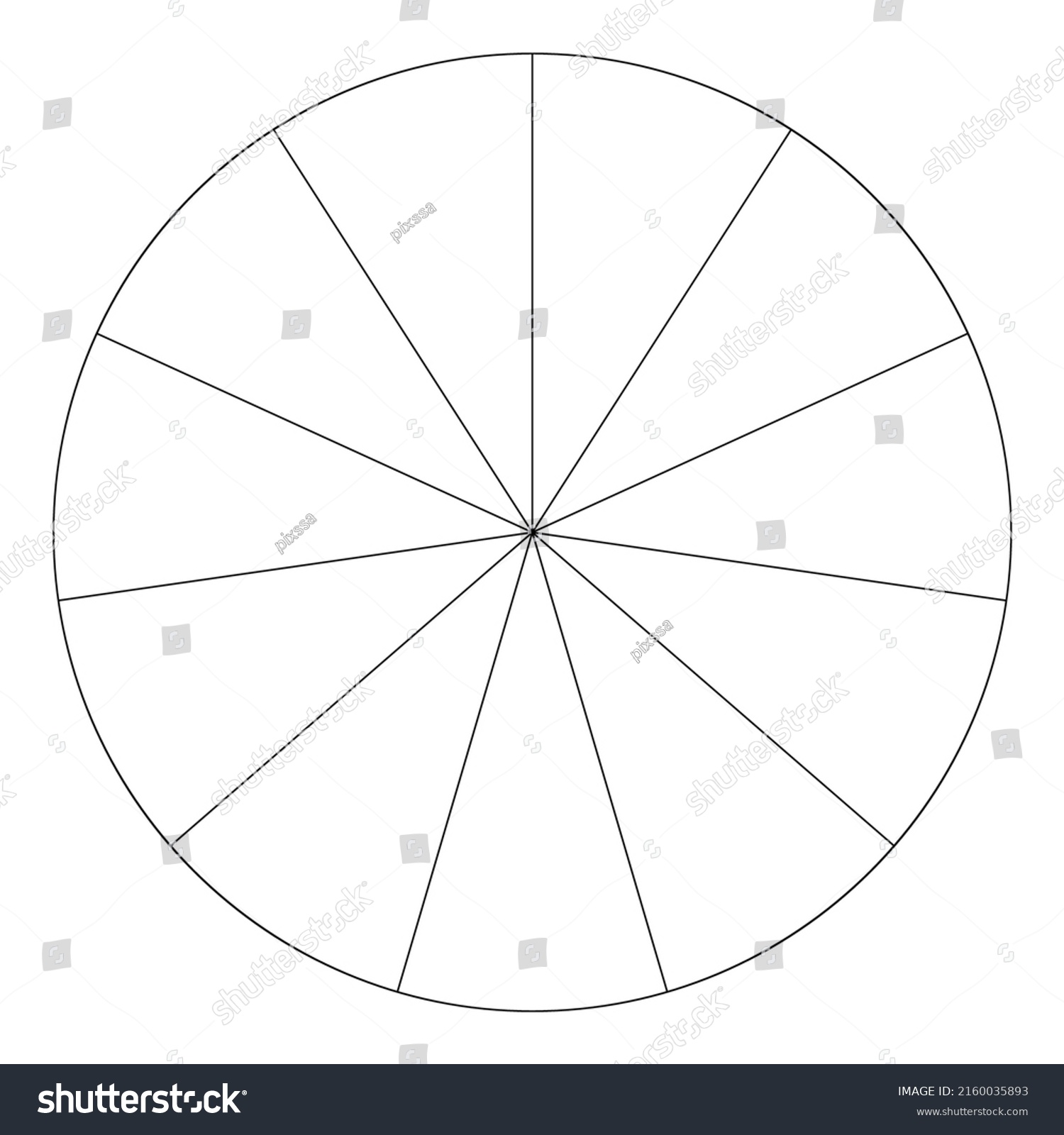 Pie Chart Pie Graph Circle Circular Stock Vector (Royalty Free ...