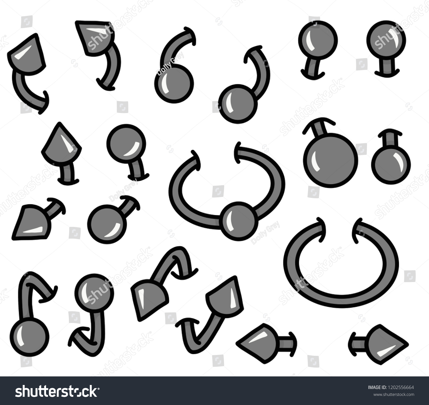 87 Septum piercing Stock Vectors, Images & Vector Art | Shutterstock
