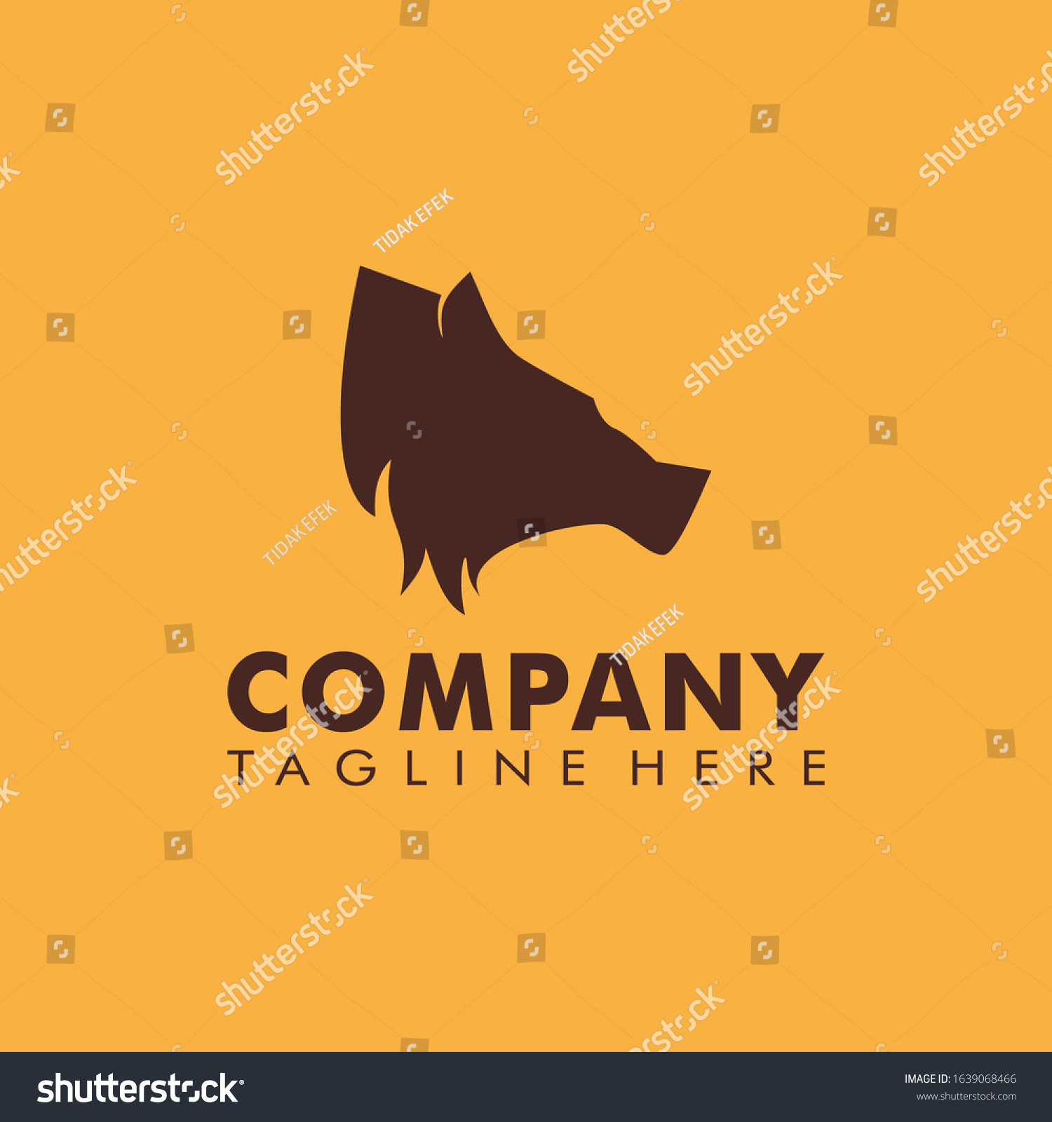 Pig Logo Vector Design Template: vector de stock (libre de regalías ...