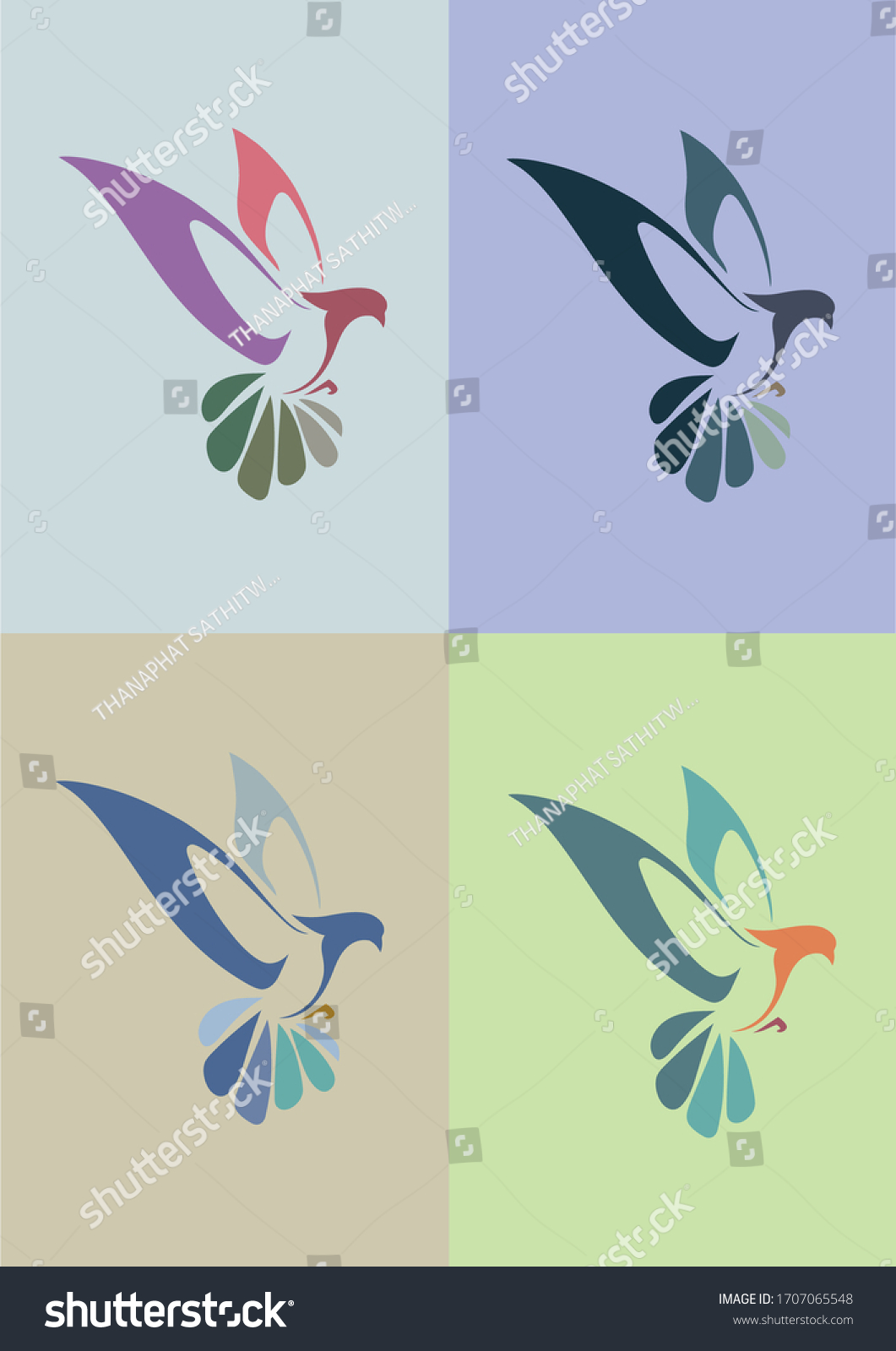 Símbolo pichón logotipo de imagen vectorial: vector de stock (libre de ...