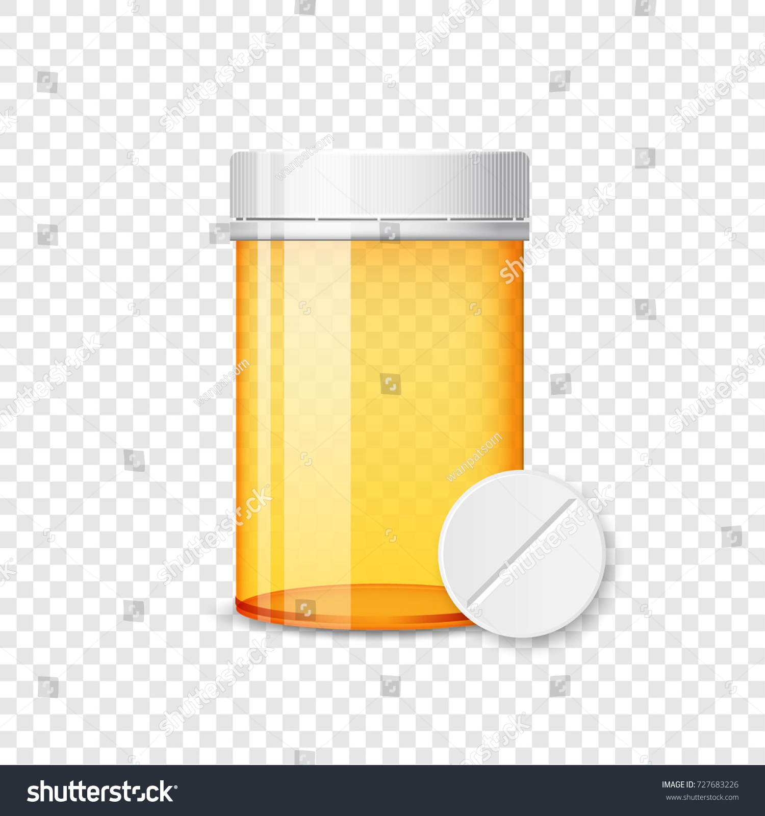 Pill Bottle Vector Design Stock Vector (Royalty Free) 727683226 ...