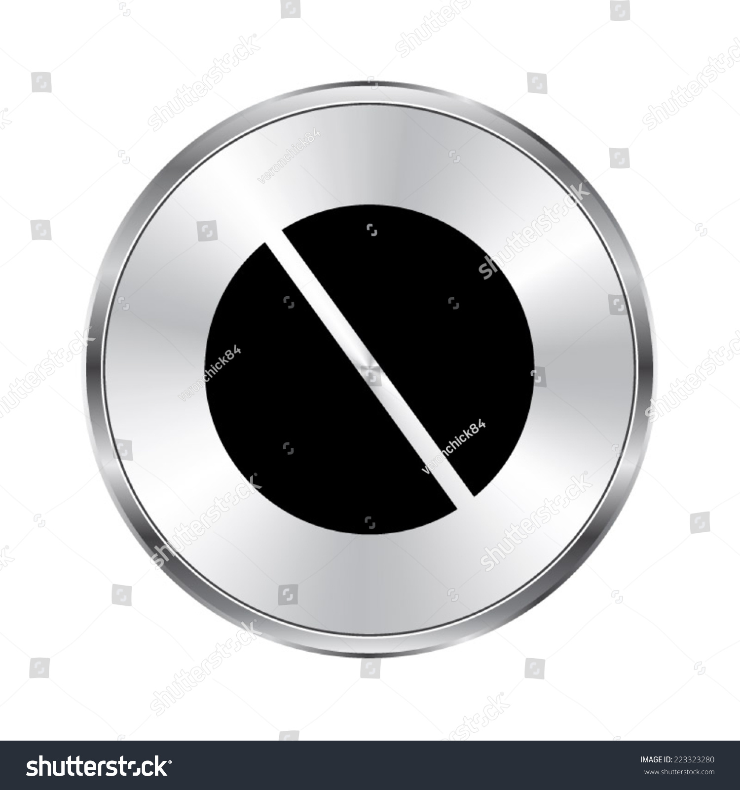 Pill Icon Vector Brushed Metal Button Stock Vector (Royalty Free ...