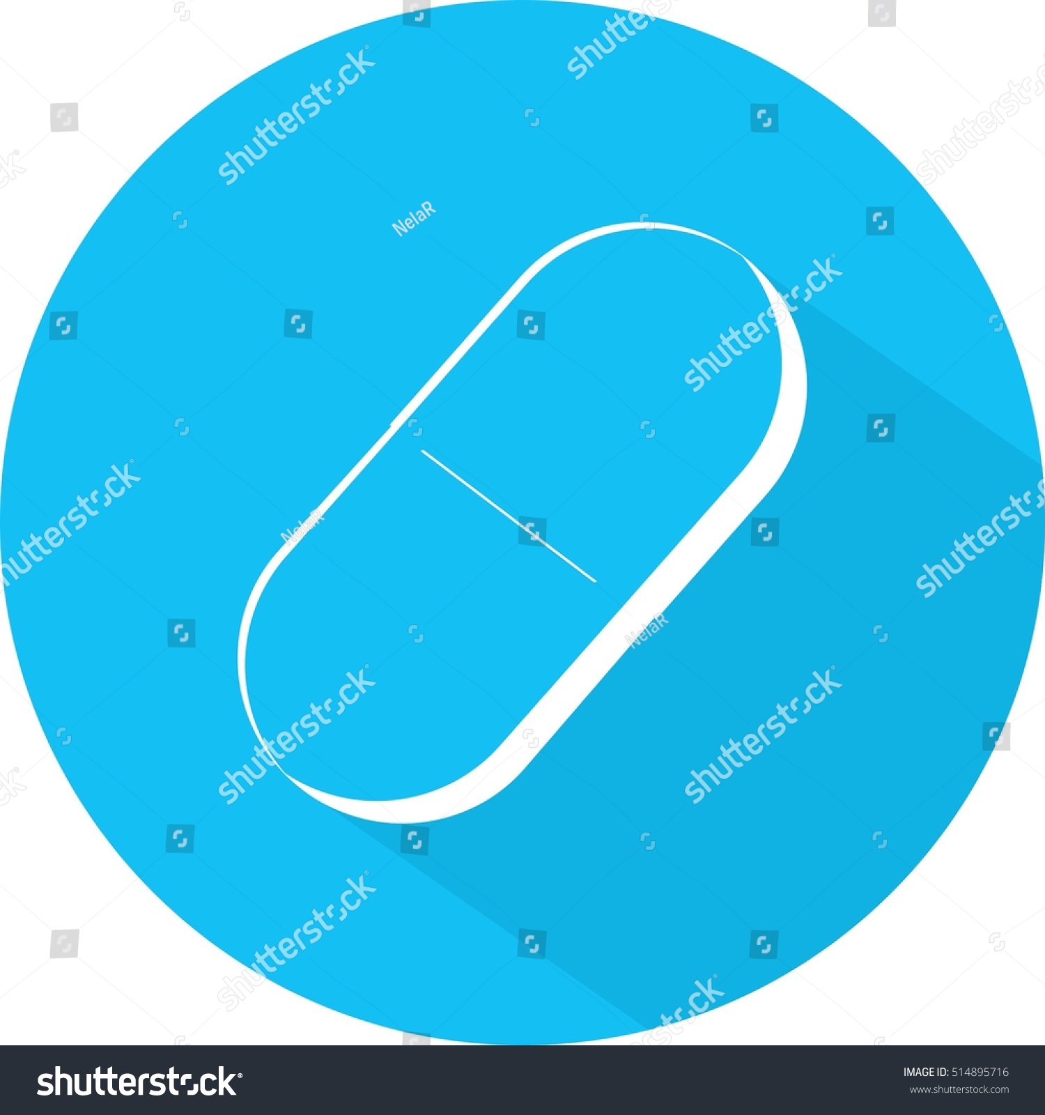 Pill Icons Stock Vector (Royalty Free) 514895716
