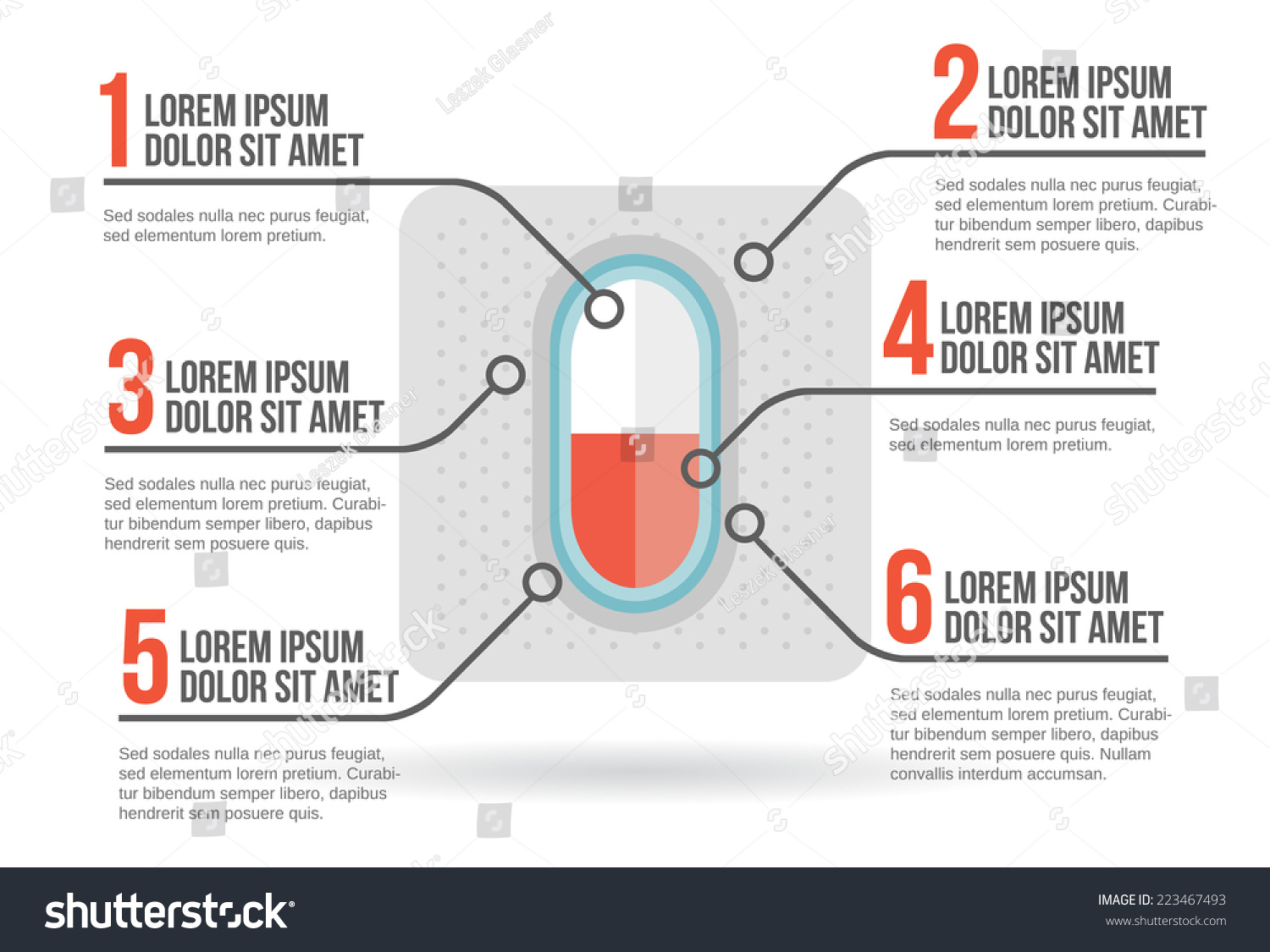 Pill Infographic Layout Vector Illustration Stock Vector (Royalty Free ...