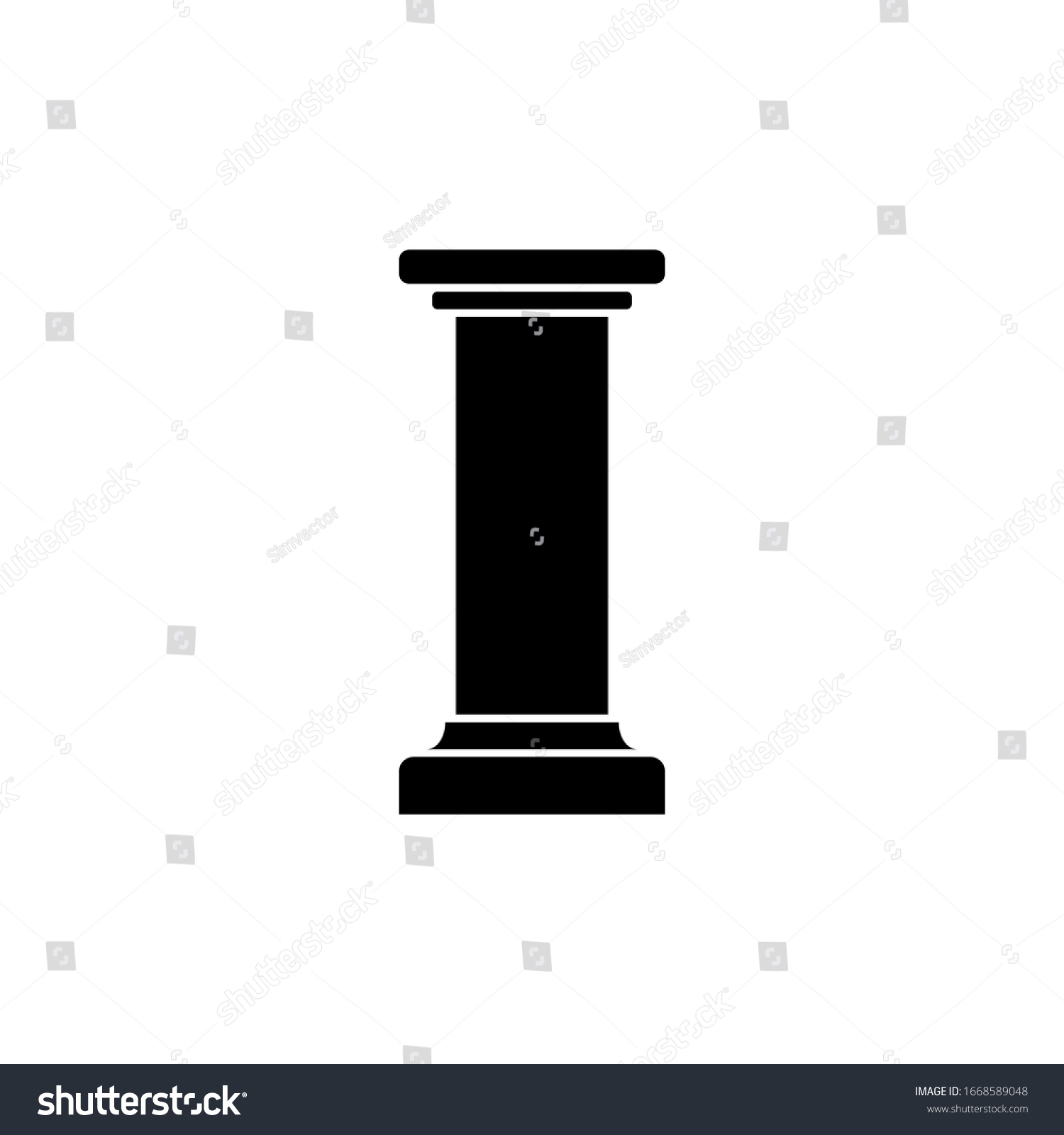 Pillar Graphic Design Template Vector Isolated Stock Vector (Royalty ...