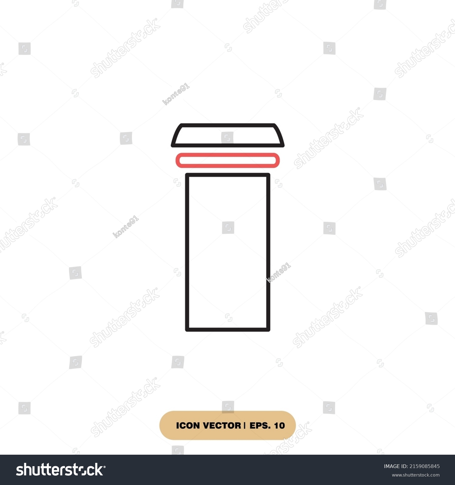 Pillar Icons Symbol Vector Elements Infographic Stock Vector (Royalty ...
