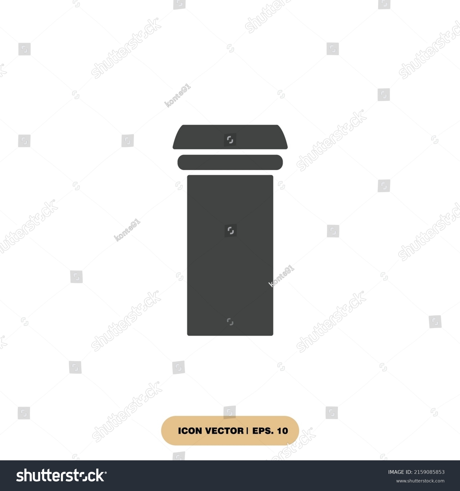 Pillar Icons Symbol Vector Elements Infographic Stock Vector (Royalty ...
