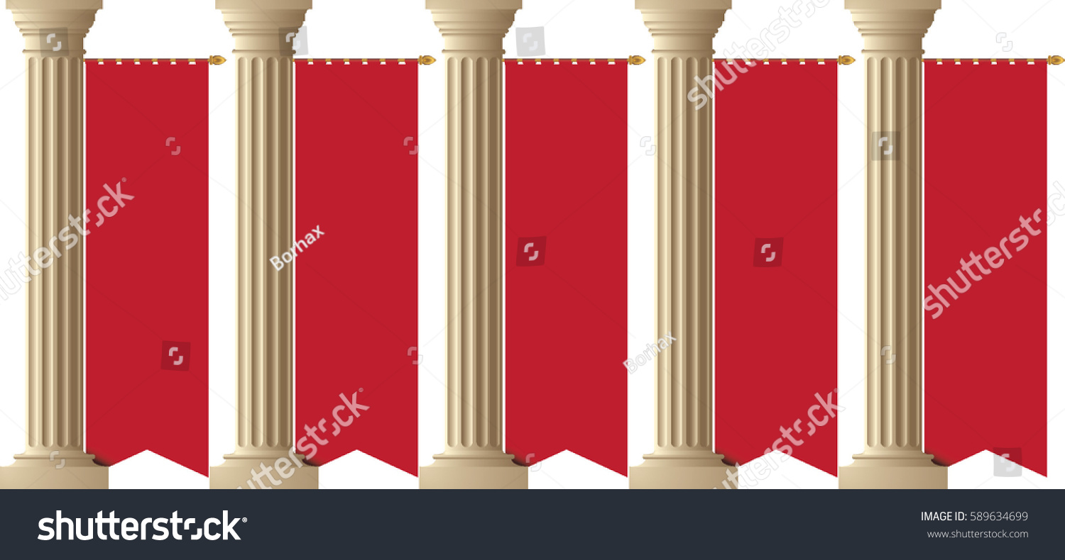Pillars Banners Stock Vector (Royalty Free) 589634699
