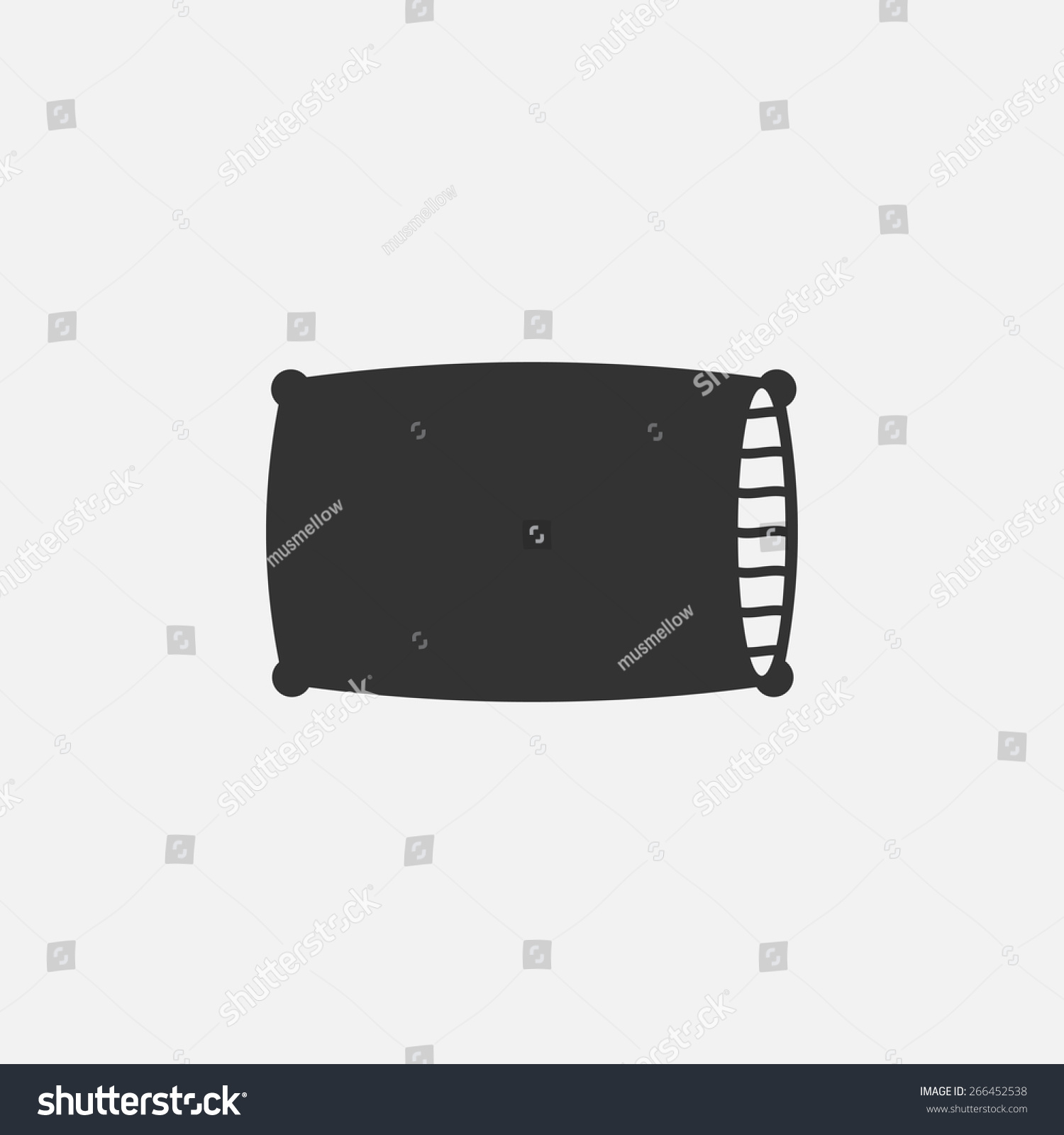 Pillow Icon Stock Vector (Royalty Free) 266452538