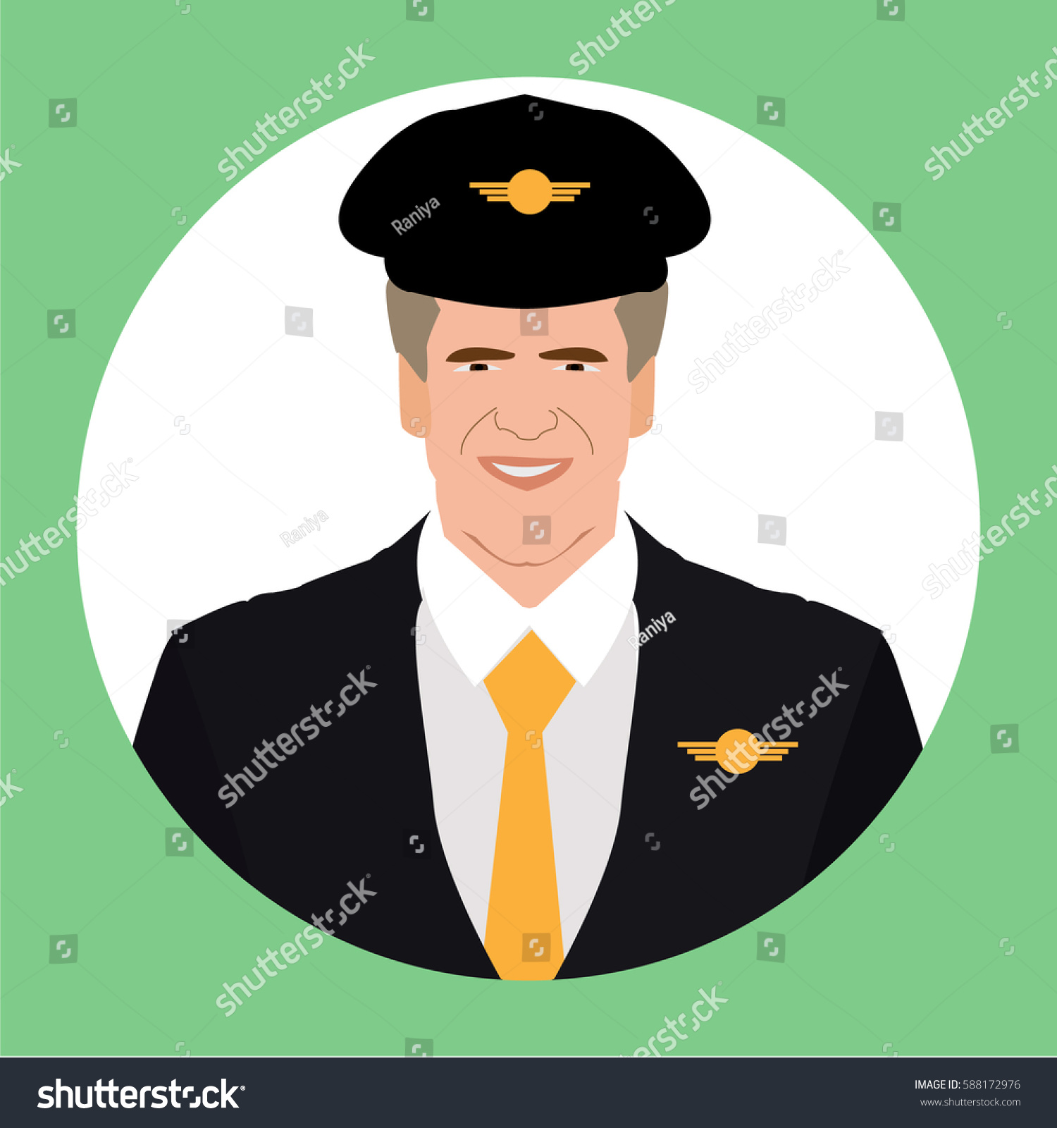 Pilot Logo Icon Symbol Profession Stock Vector (Royalty Free) 588172976 ...