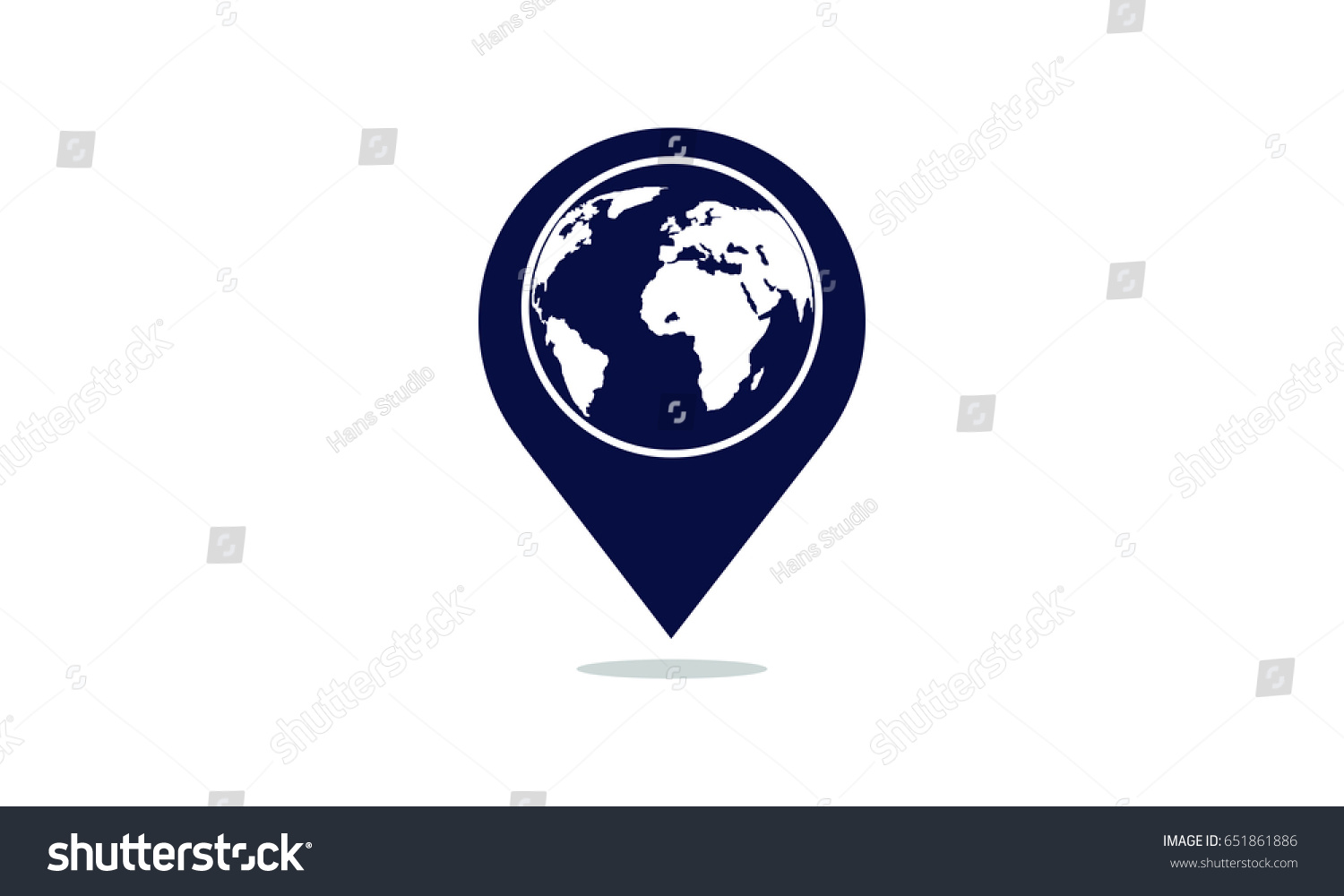 Pin Global Logo Stock Vector (Royalty Free) 651861886 | Shutterstock