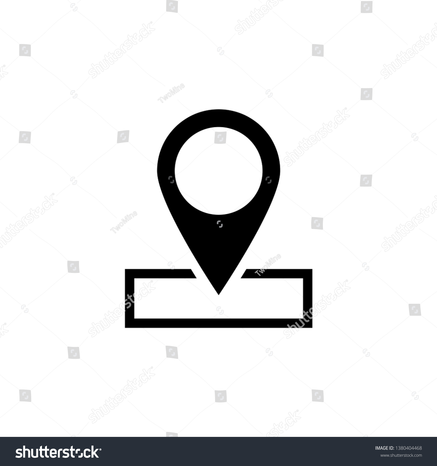 Pin Location Icon Design Template Stock Vector (Royalty Free ...