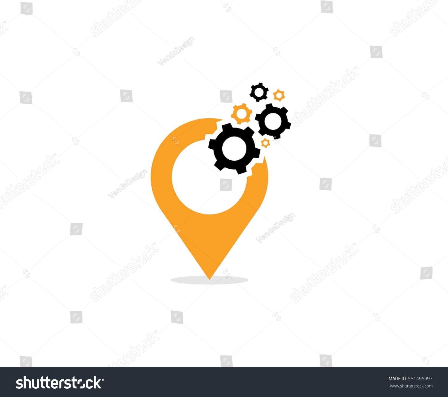Pin Logo Stock Vector (Royalty Free) 581496997 | Shutterstock