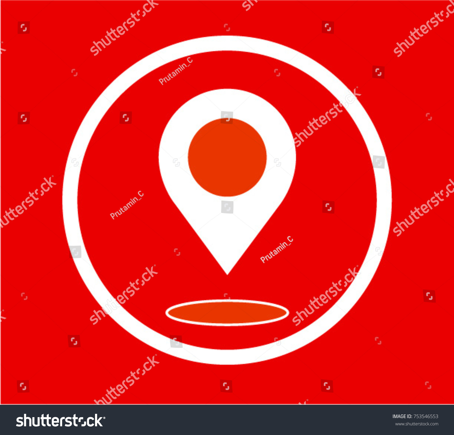 Pin Map Gps Icon Ui Design Stock Vector (Royalty Free) 753546553