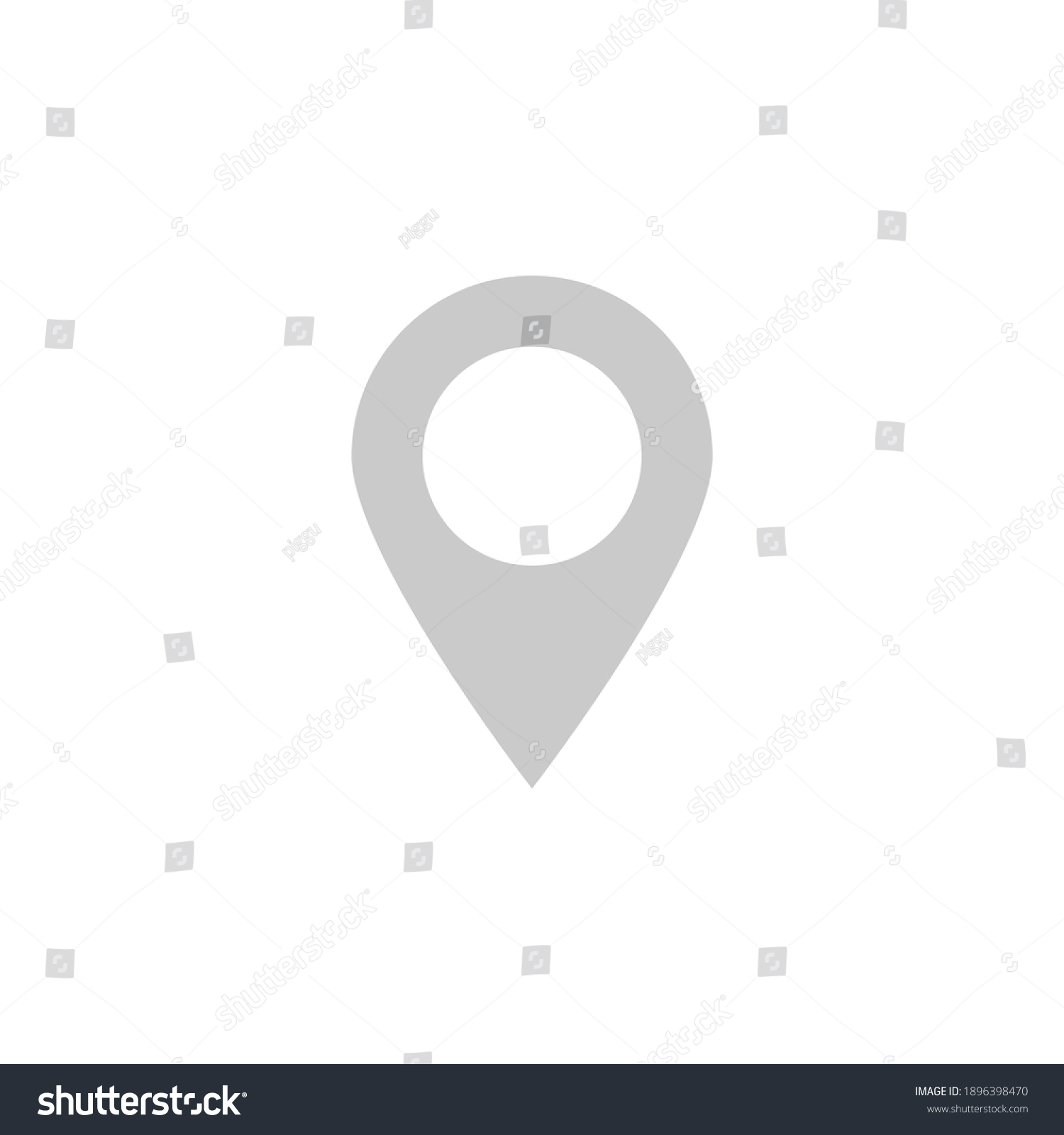 Pin Point Icon Map Location Pointer Stock Vector (Royalty Free ...