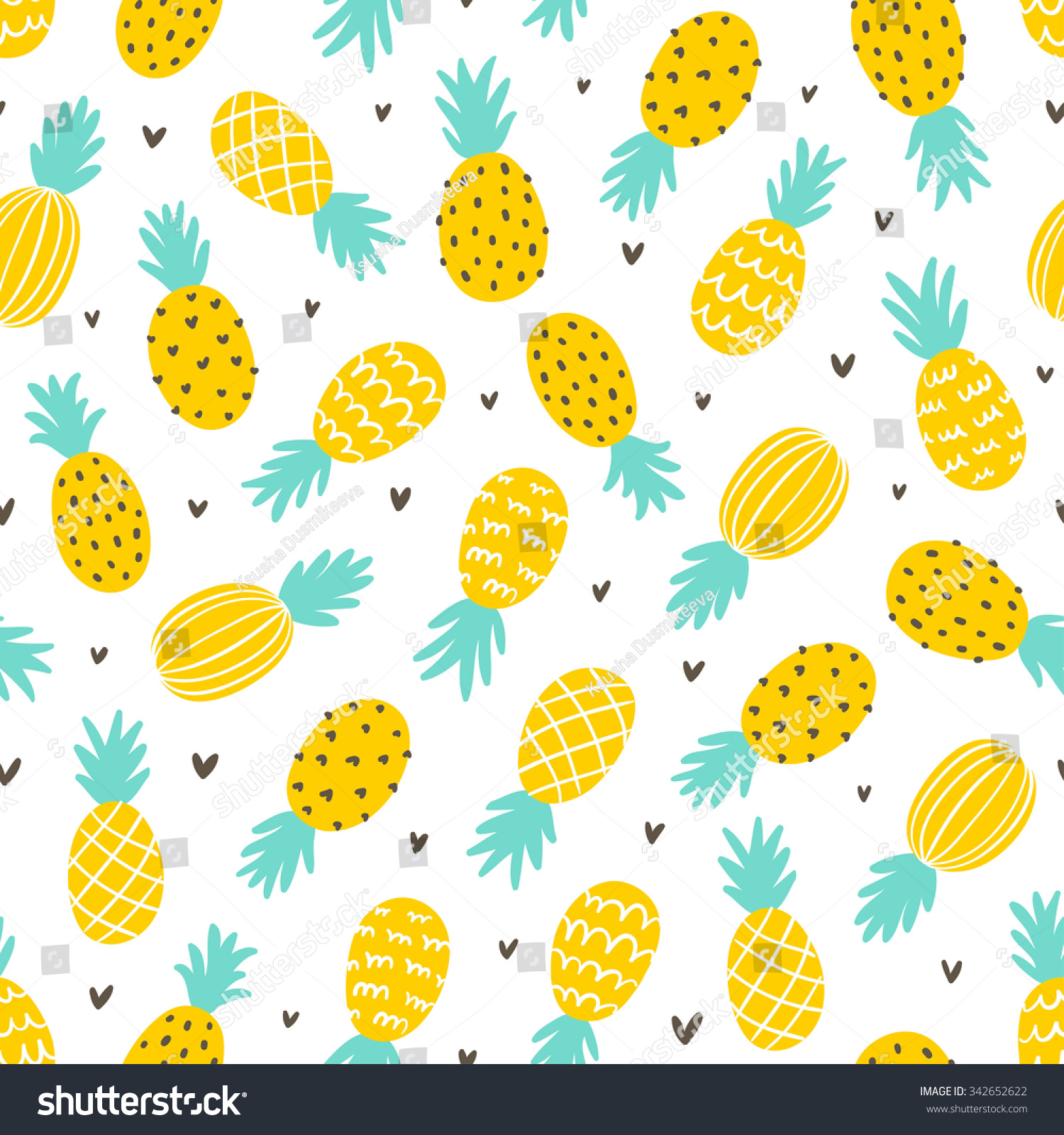 80,065 Pineapple background pattern Images, Stock Photos & Vectors ...