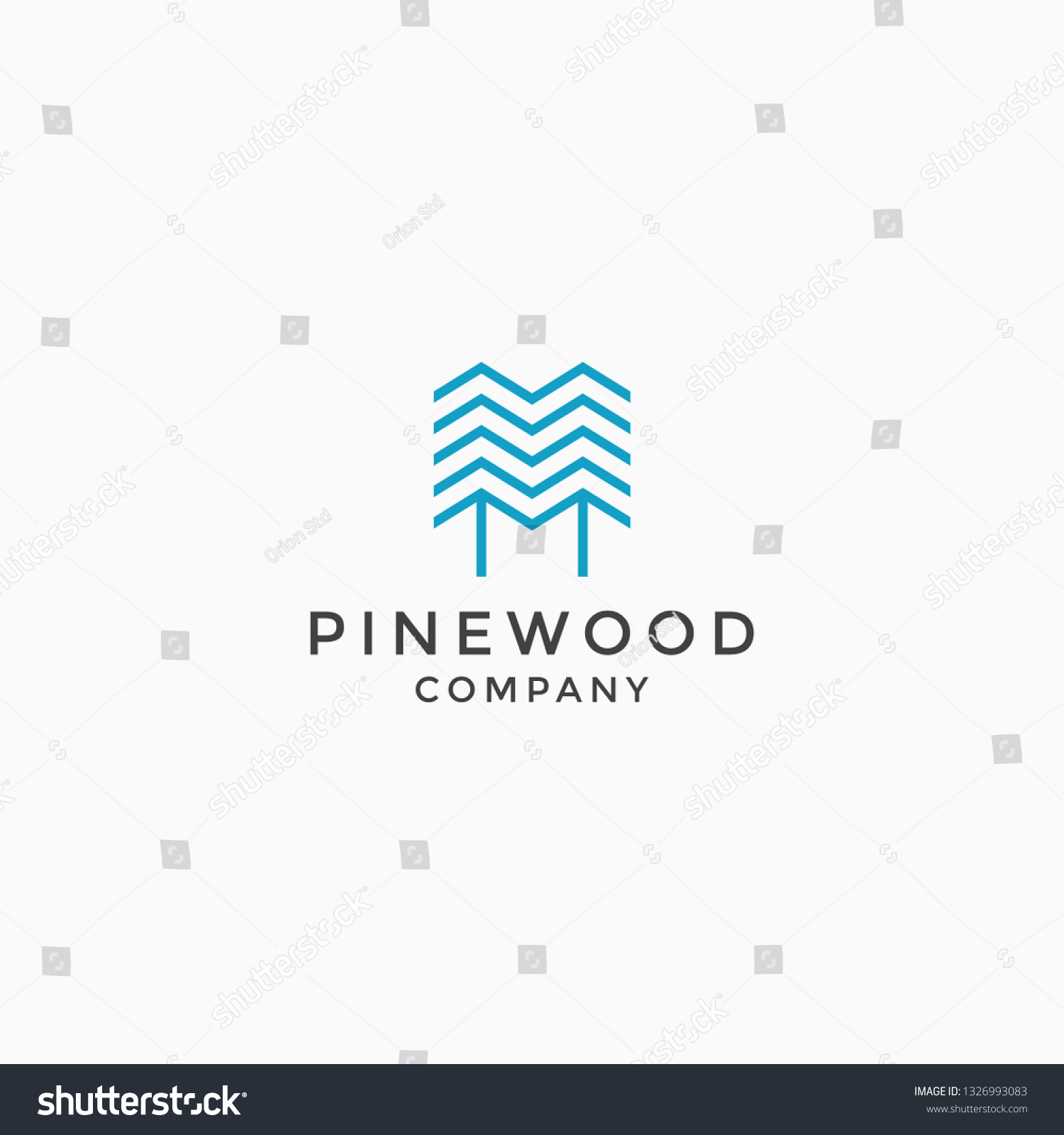 Pinewood Logo Icon Design Template Vector Stock Vector (Royalty Free ...