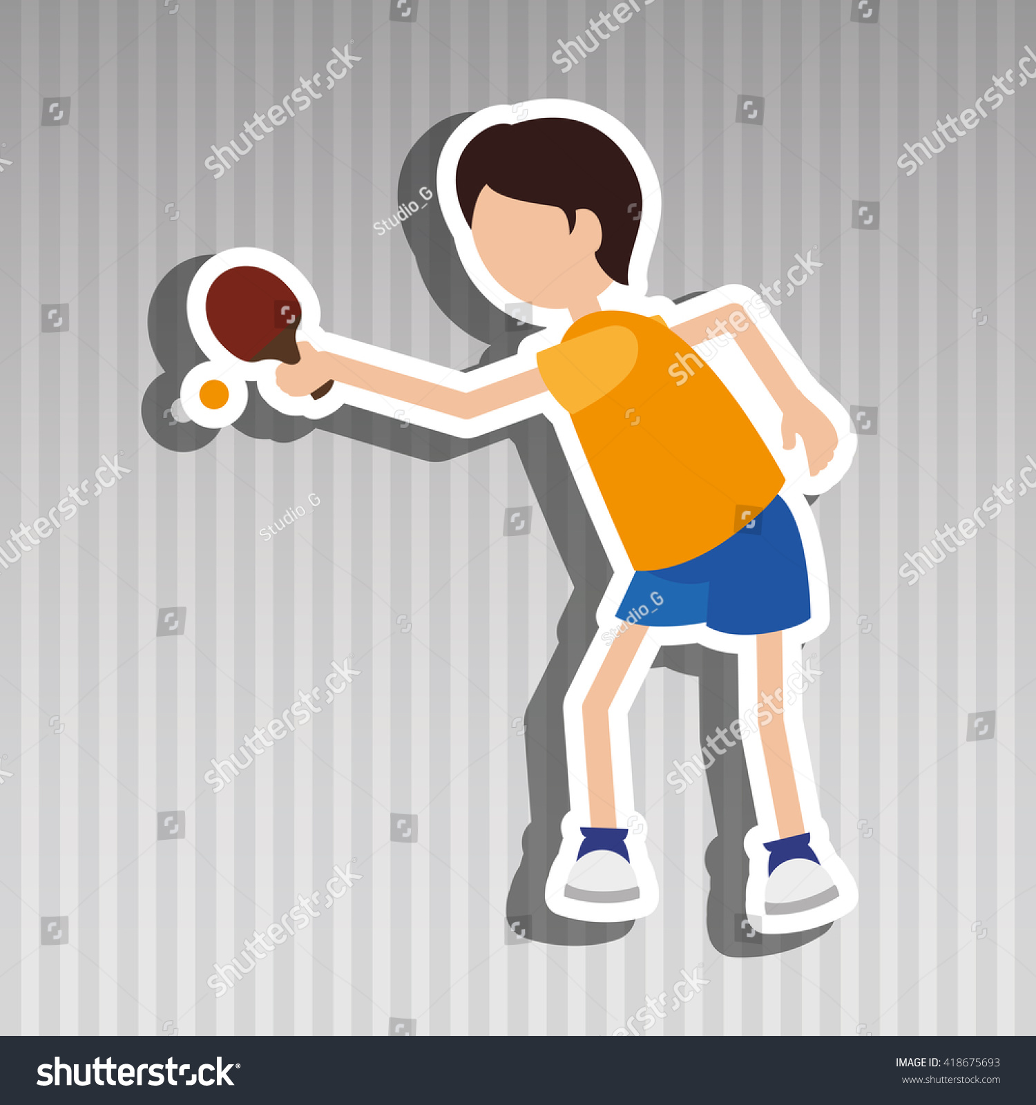 Ping Pong Game Design Stock Vector (Royalty Free) 418675693 | Shutterstock