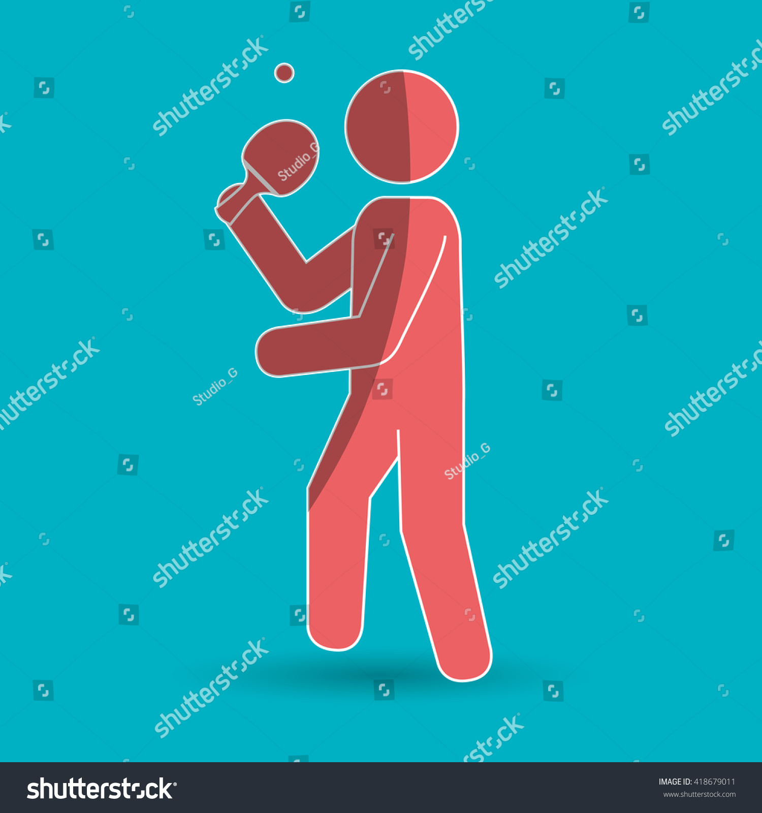 Ping Pong Game Design Stock Vector (Royalty Free) 418679011 | Shutterstock