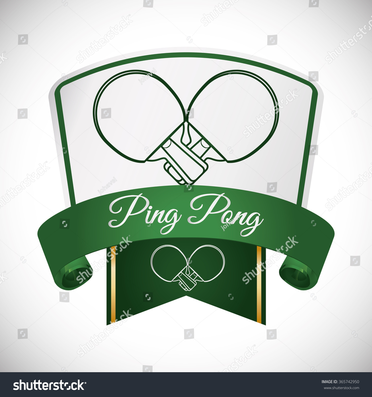 Ping Pong Sport Design Stock Vector (Royalty Free) 365742950