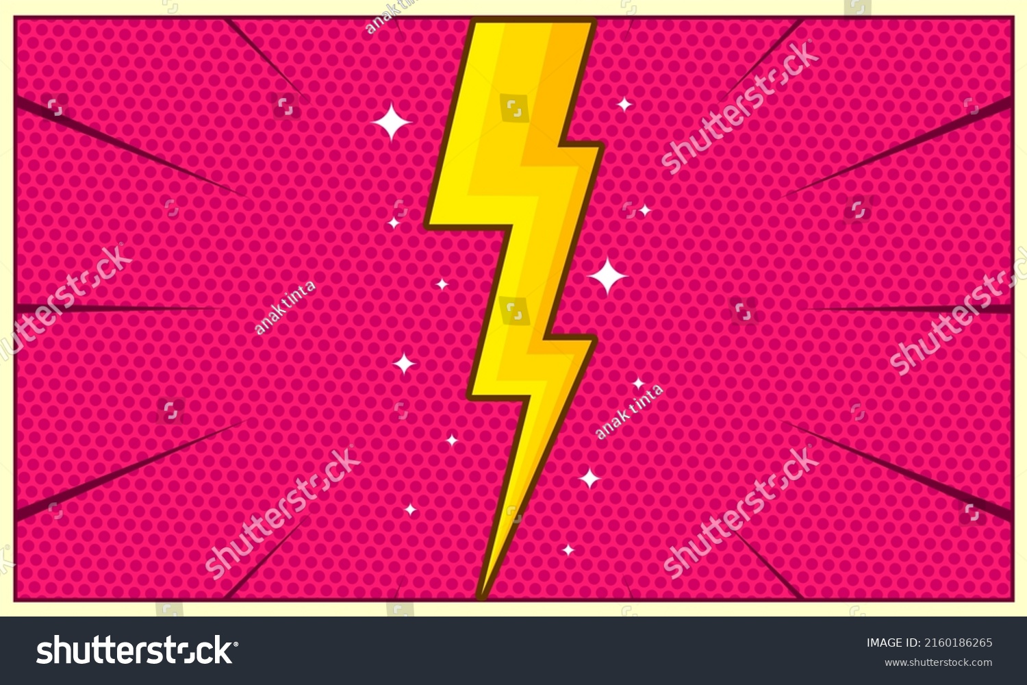Pink Abstract Comic Background Thunder Illustration Stock Vector ...