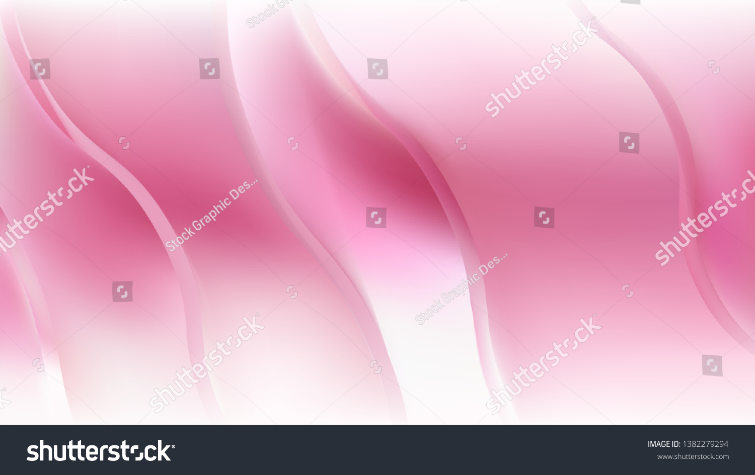 Pink White Wave Background Design Stock Vector (Royalty Free) 1382279294