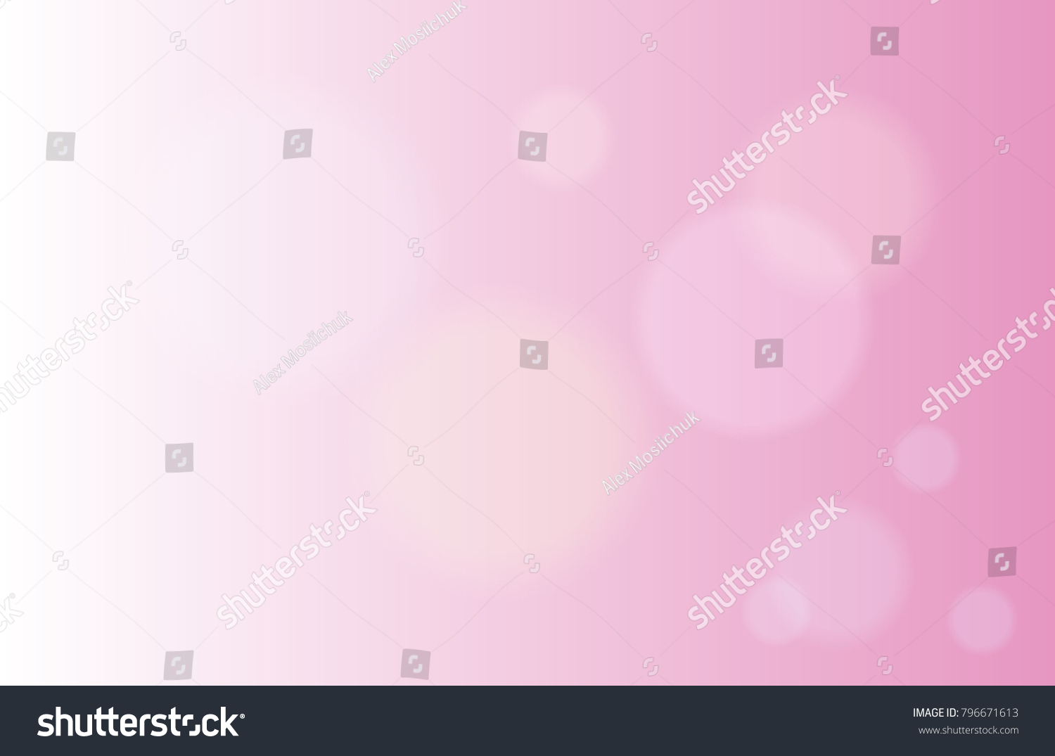 Pink Background Bokeh Effect Vector Illustration Stock Vector (Royalty ...