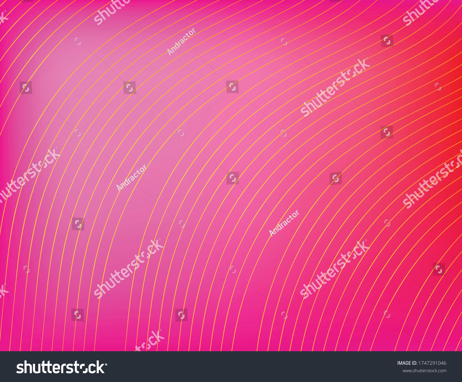 Pink Background Golden Lines Vector Graphics Stock Vector (Royalty Free ...