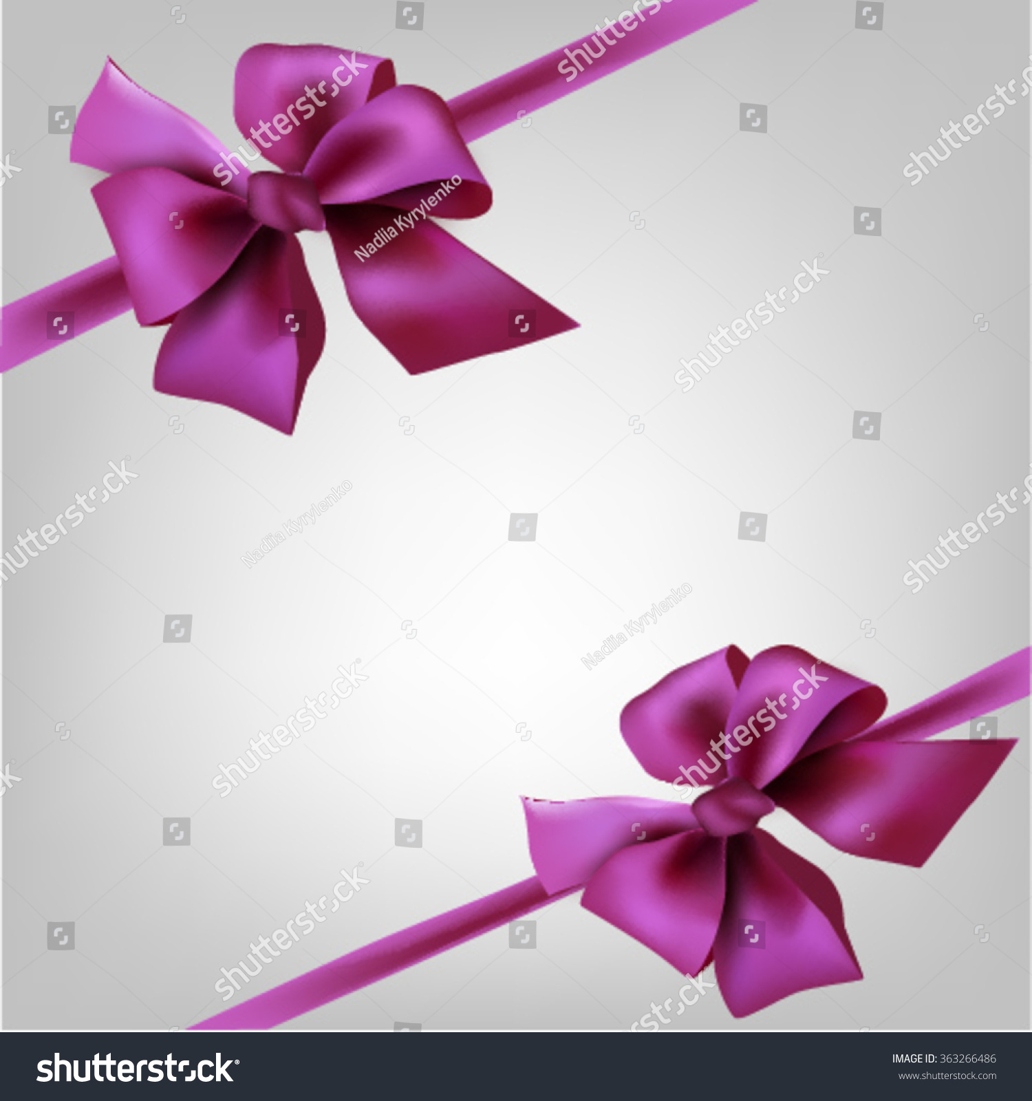 Pink Bow Invitation Vector Illustration Stock Vector (Royalty Free ...