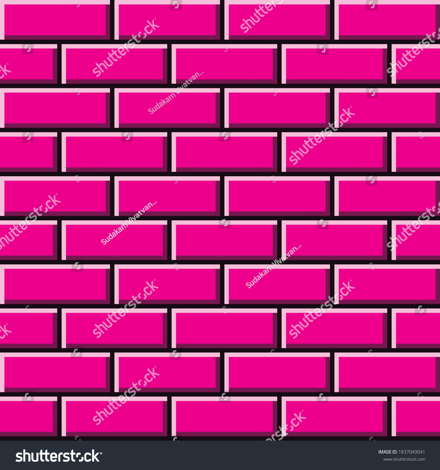 Pink Brick Pattern Pixel Art Vector: เวกเตอร์สต็อก (ปลอดค่าลิขสิทธิ์ ...