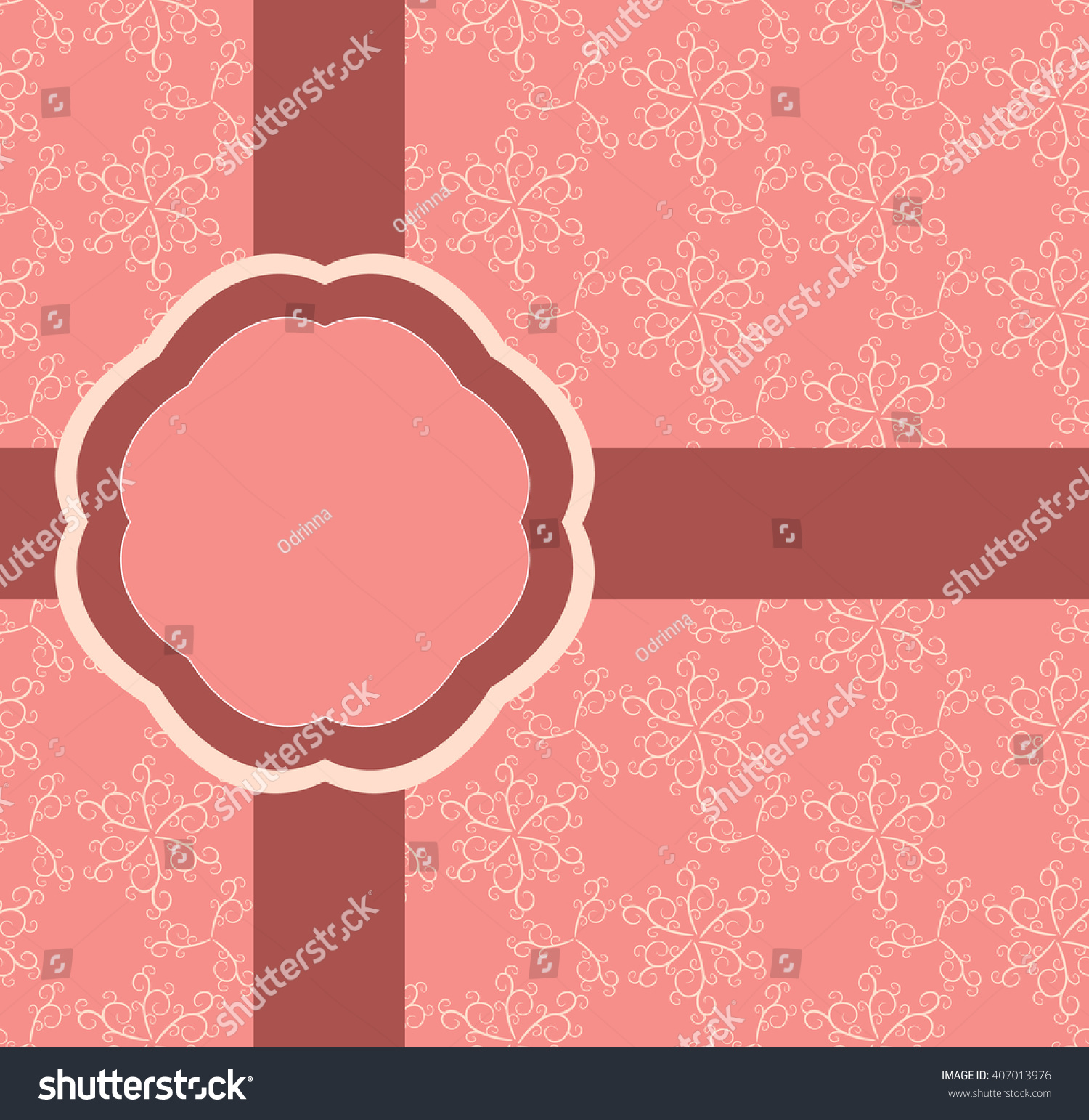 Pink Card Design Vector Illustration Stock Vector (Royalty Free) 407013976