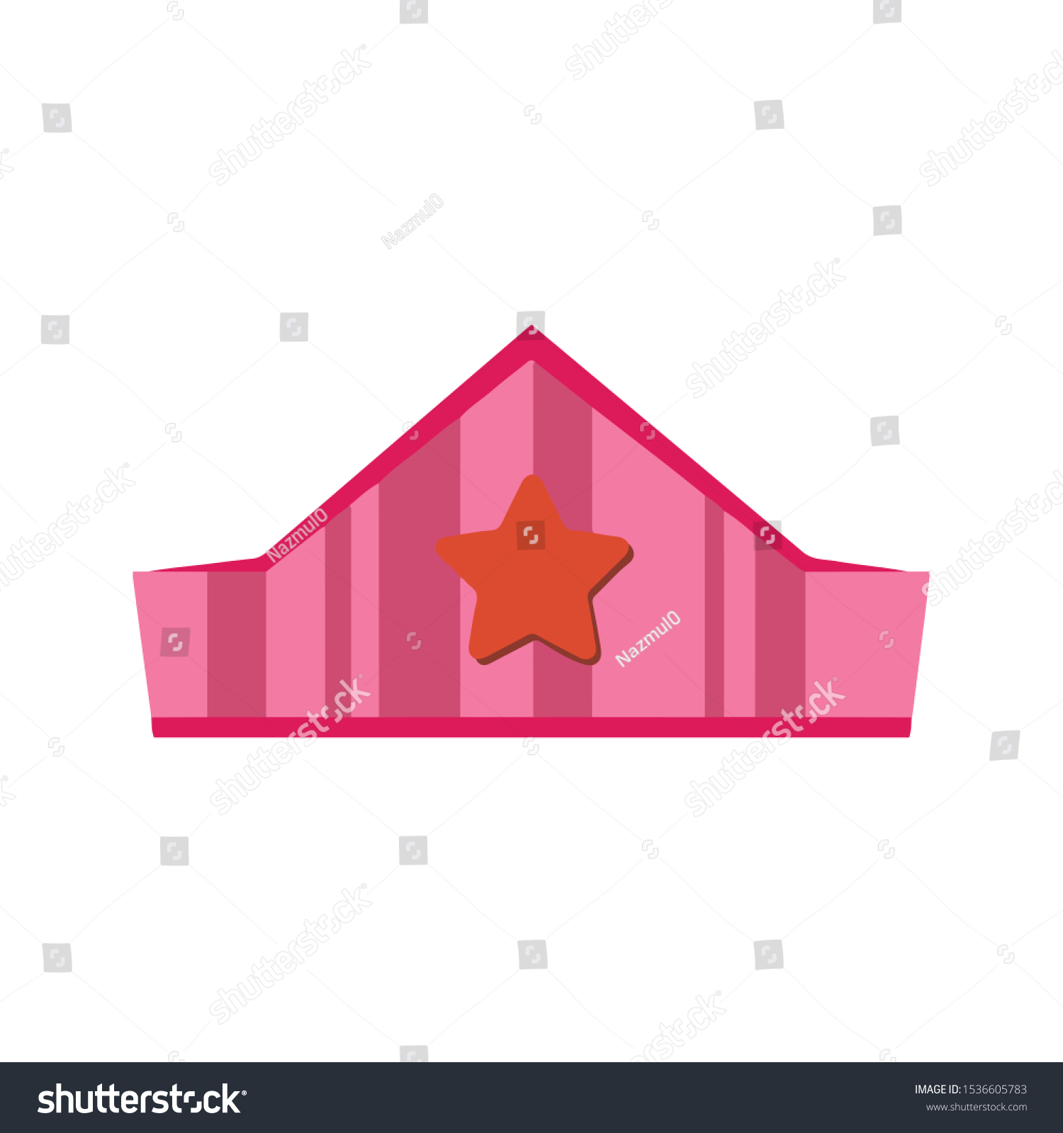 Pink Color Combination Comics Hat Icon Stock Vector (Royalty Free ...