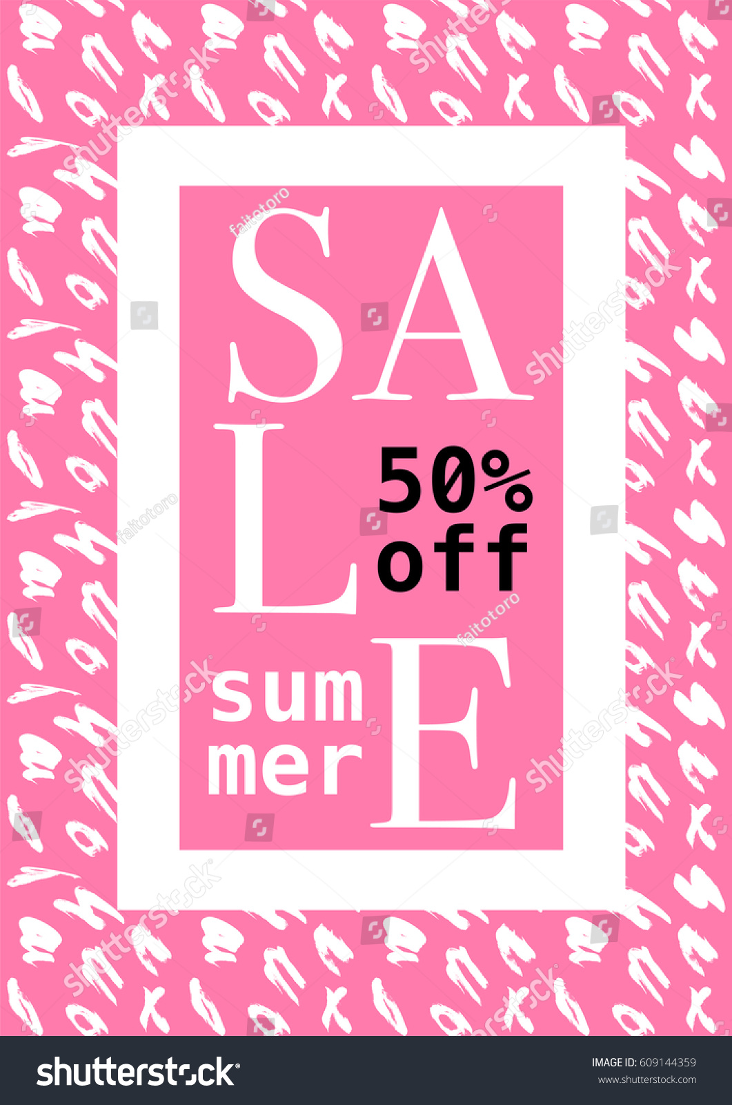 Pink Design Templatebrush Pattern Backgrounddesign Layout Stock Vector ...