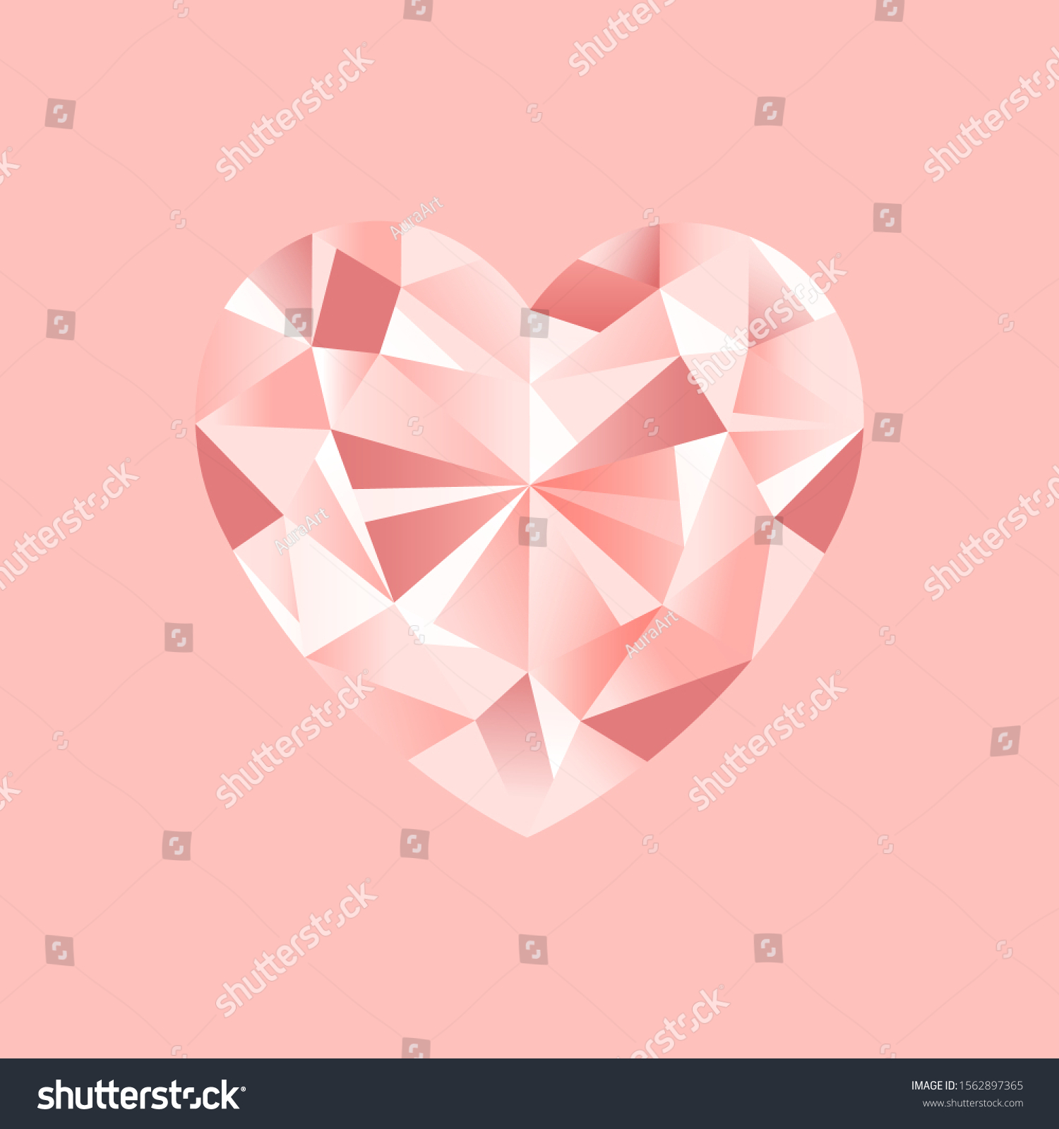 Pink Diamonds Pattern Vector Romantic Jewelry Stock Vector (Royalty ...