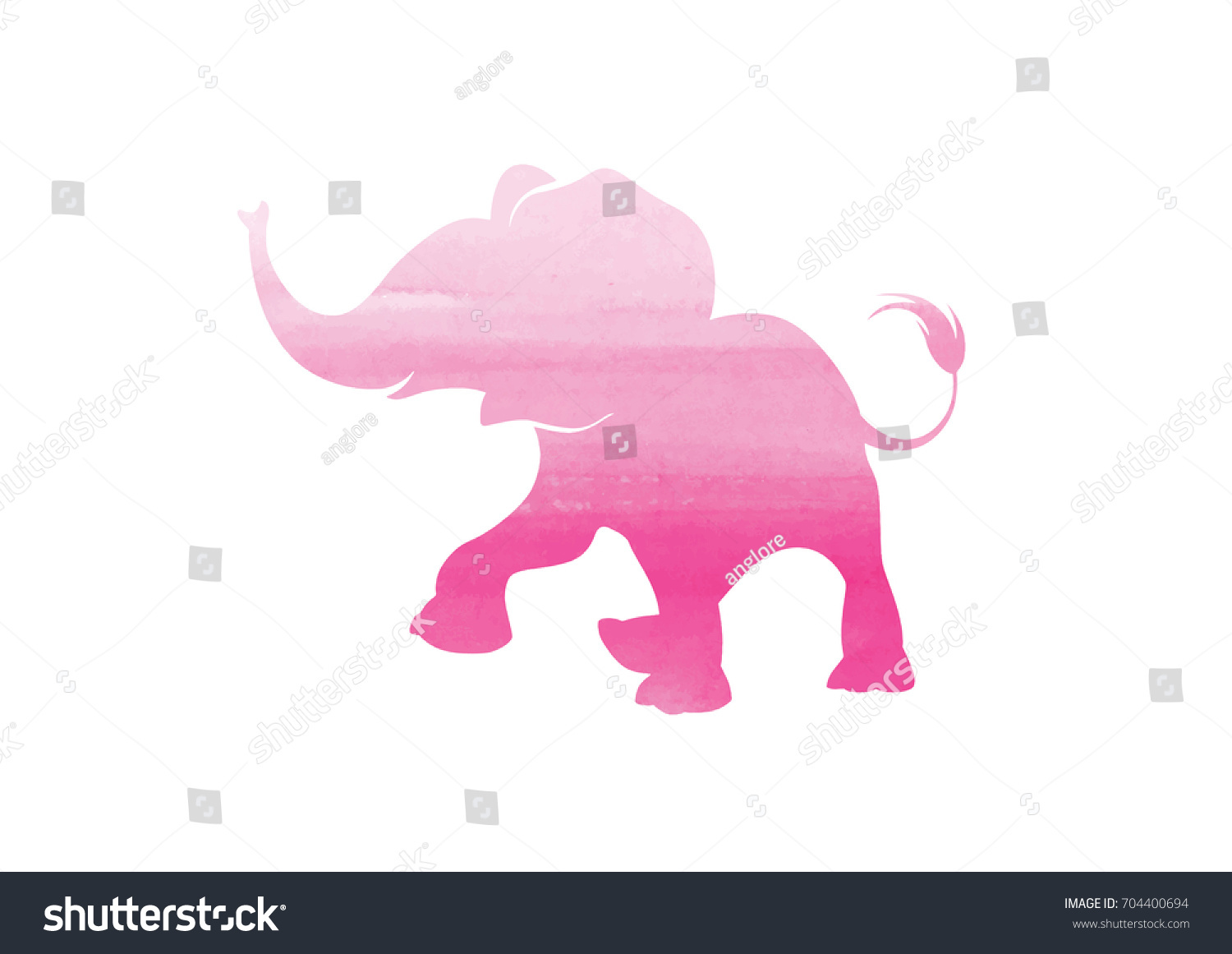 Pink Elephant Stock Vector (Royalty Free) 704400694 | Shutterstock