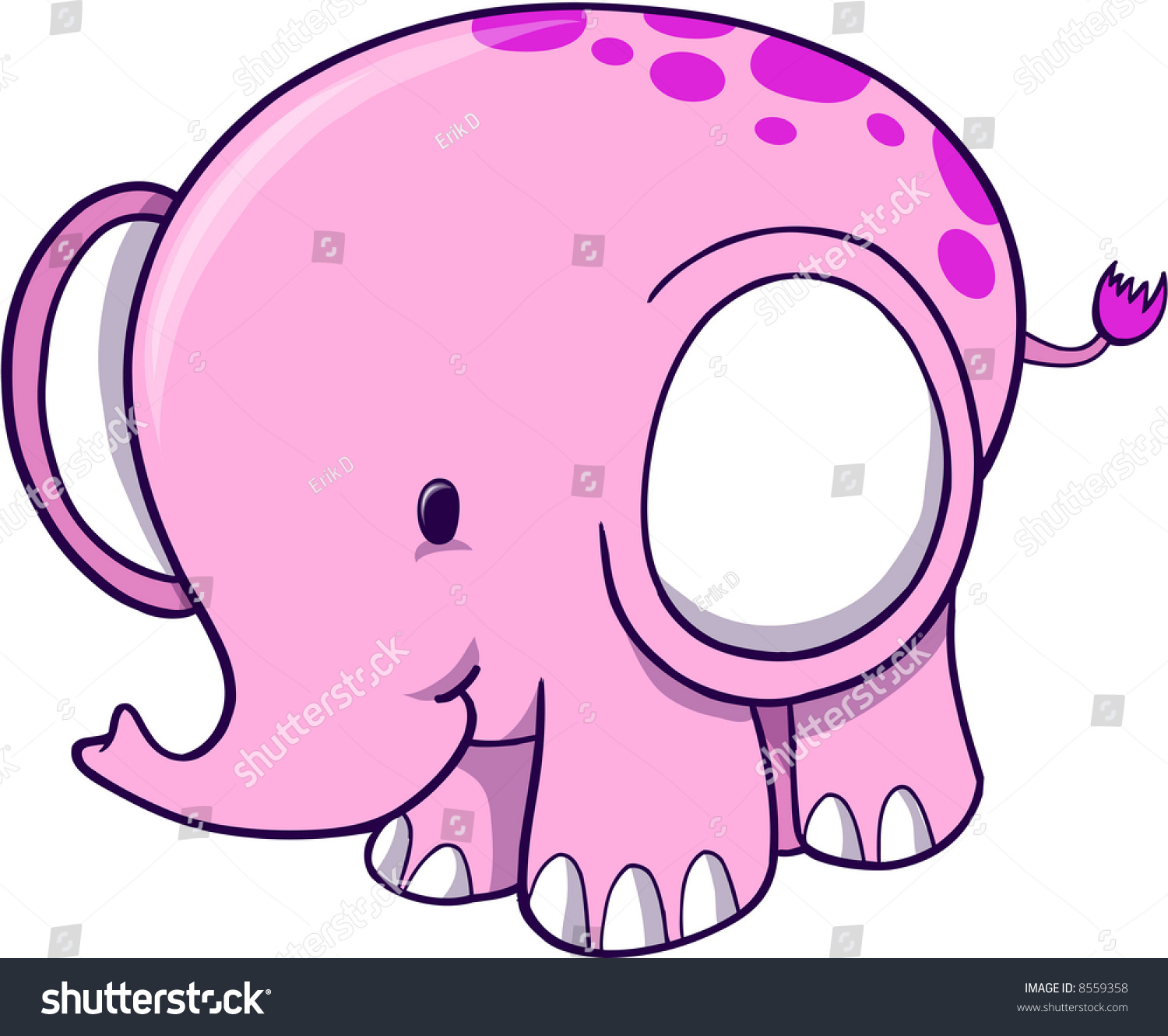 Pink Elephant Vector Illustration: เวกเตอร์สต็อก (ปลอดค่าลิขสิทธิ์ ...