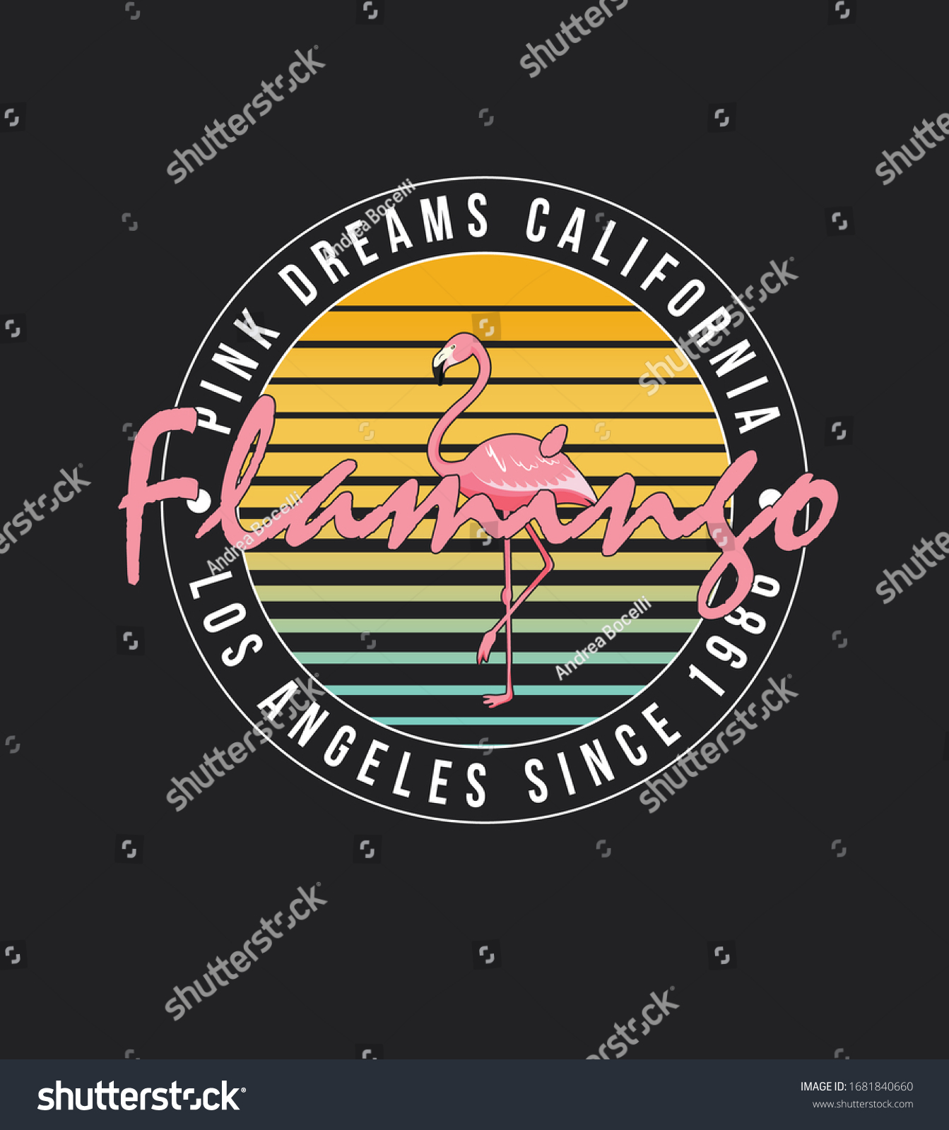 핑크 플라밍고 로고 템플릿새 벡터 디자인애니멀 스톡 벡터로열티 프리 1681840660 Shutterstock