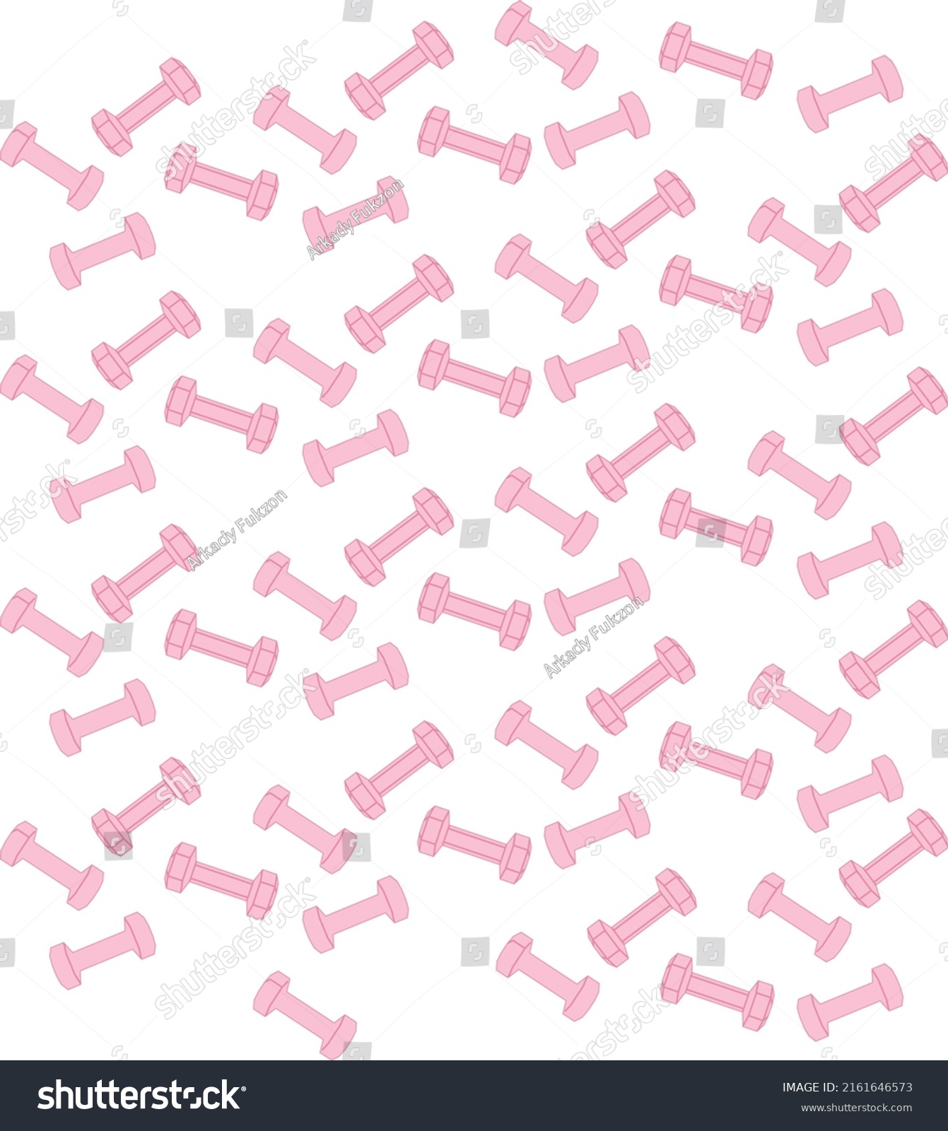 Pink Lifting Weights Silhouette Pattern Stock Vector (Royalty Free ...