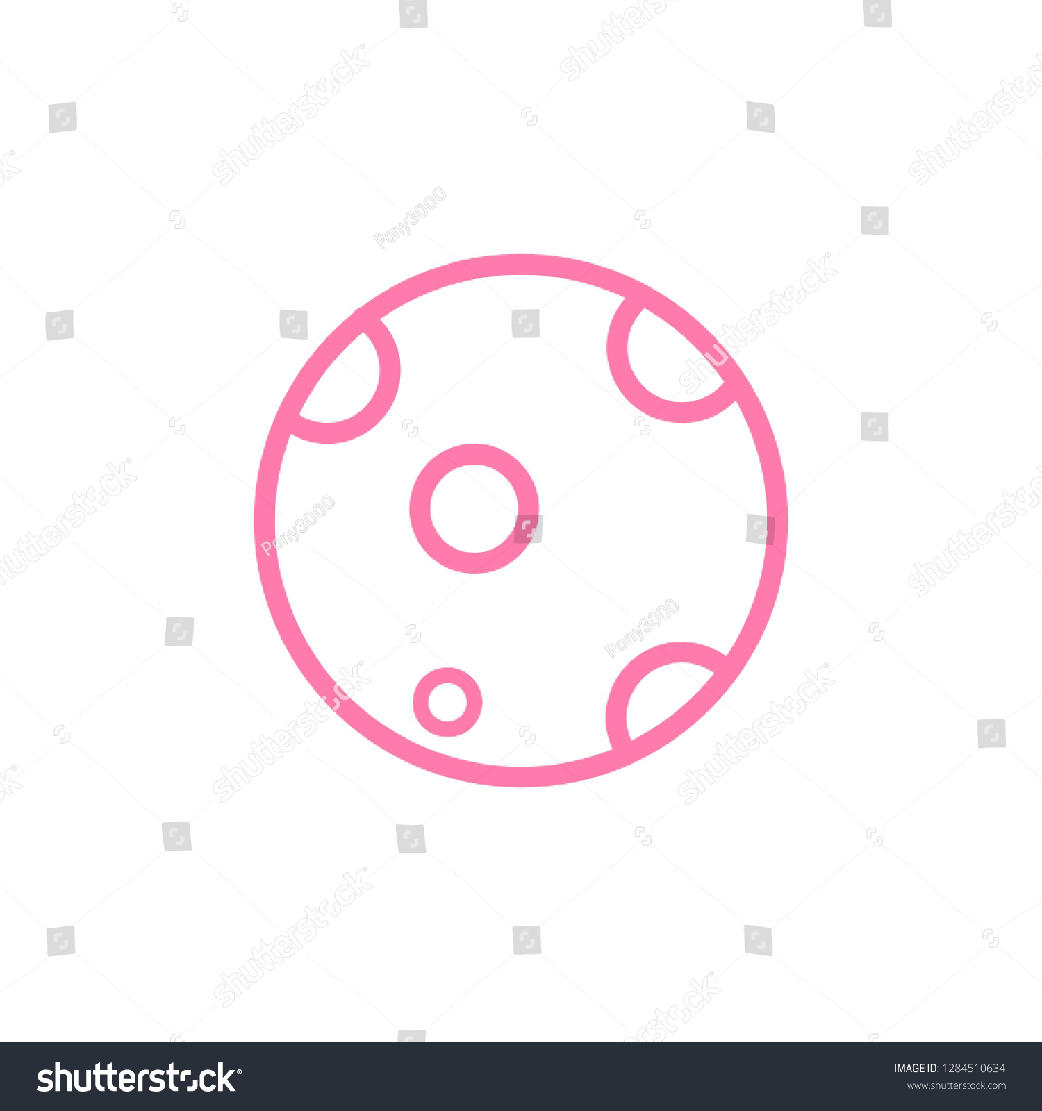 Pink Planet Icon Stock Vector (Royalty Free) 1284510634 | Shutterstock