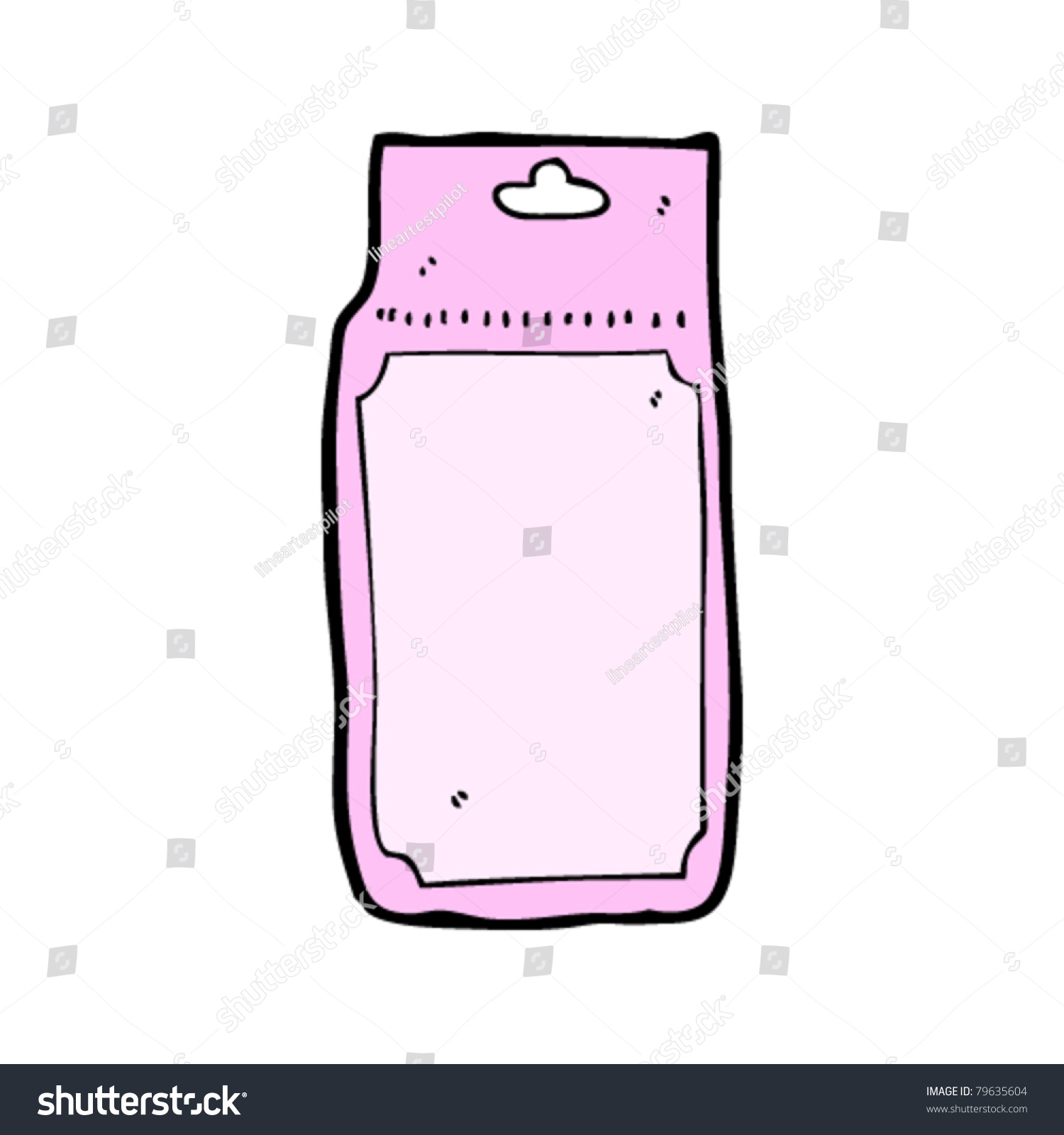 Pink Plastic Packaging Cartoon Stock Vector (Royalty Free) 79635604