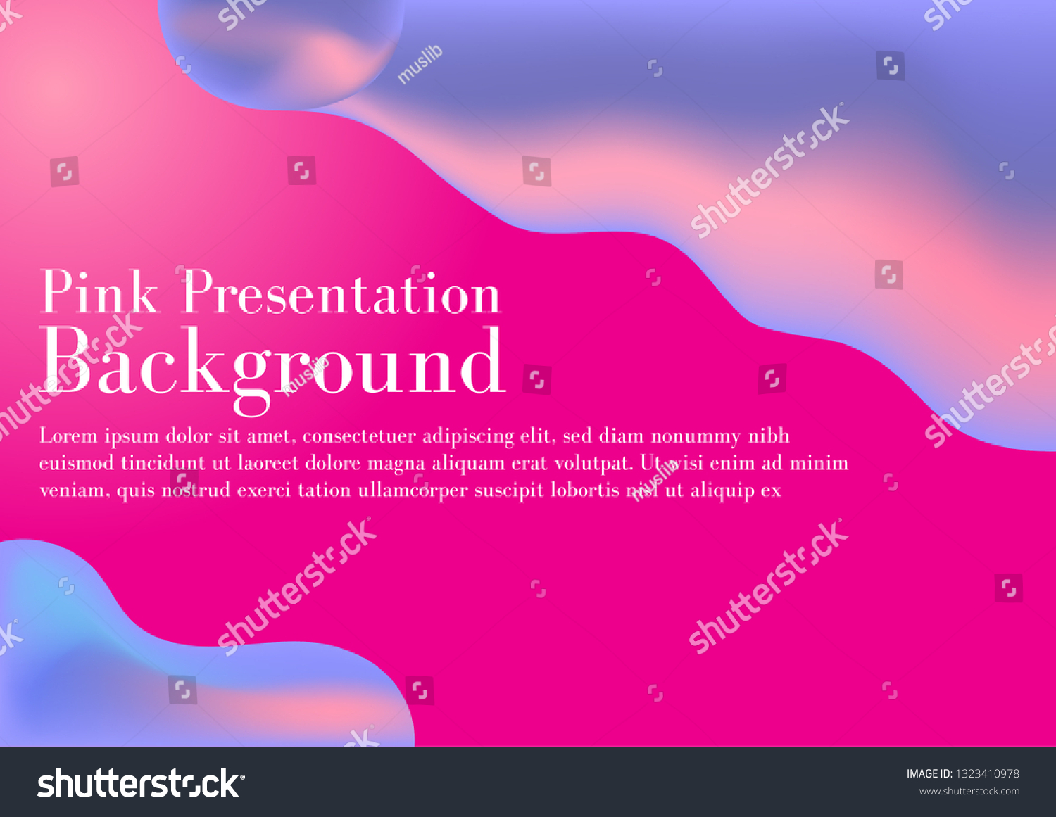 Pink Presentation Background: vector de stock (libre de regalías ...
