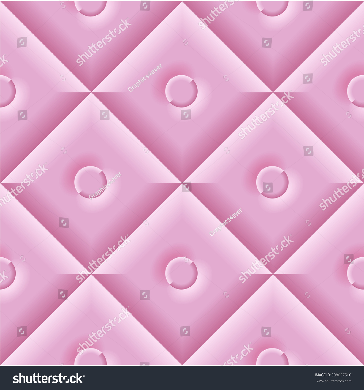 Pink Puffer Background Cushion Texture Stock Vector (Royalty Free ...