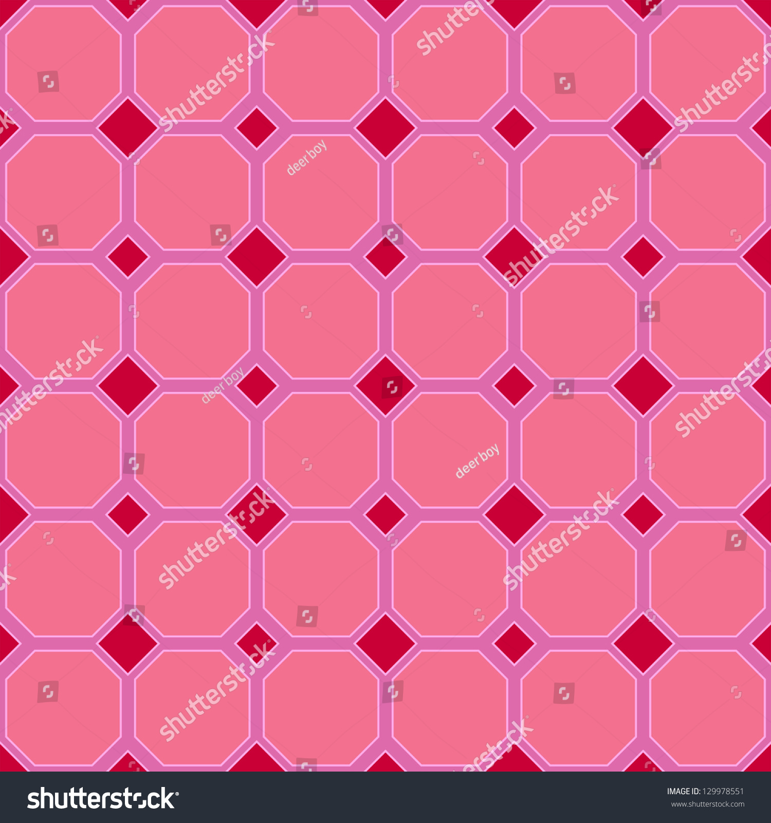 Pink Seamless Tile Pattern Vector Illustration Stock Vector (Royalty ...