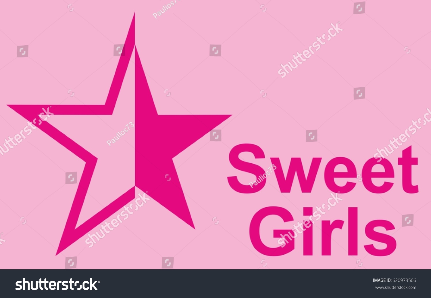 Pink Star Stock Vector (Royalty Free) 620973506 | Shutterstock