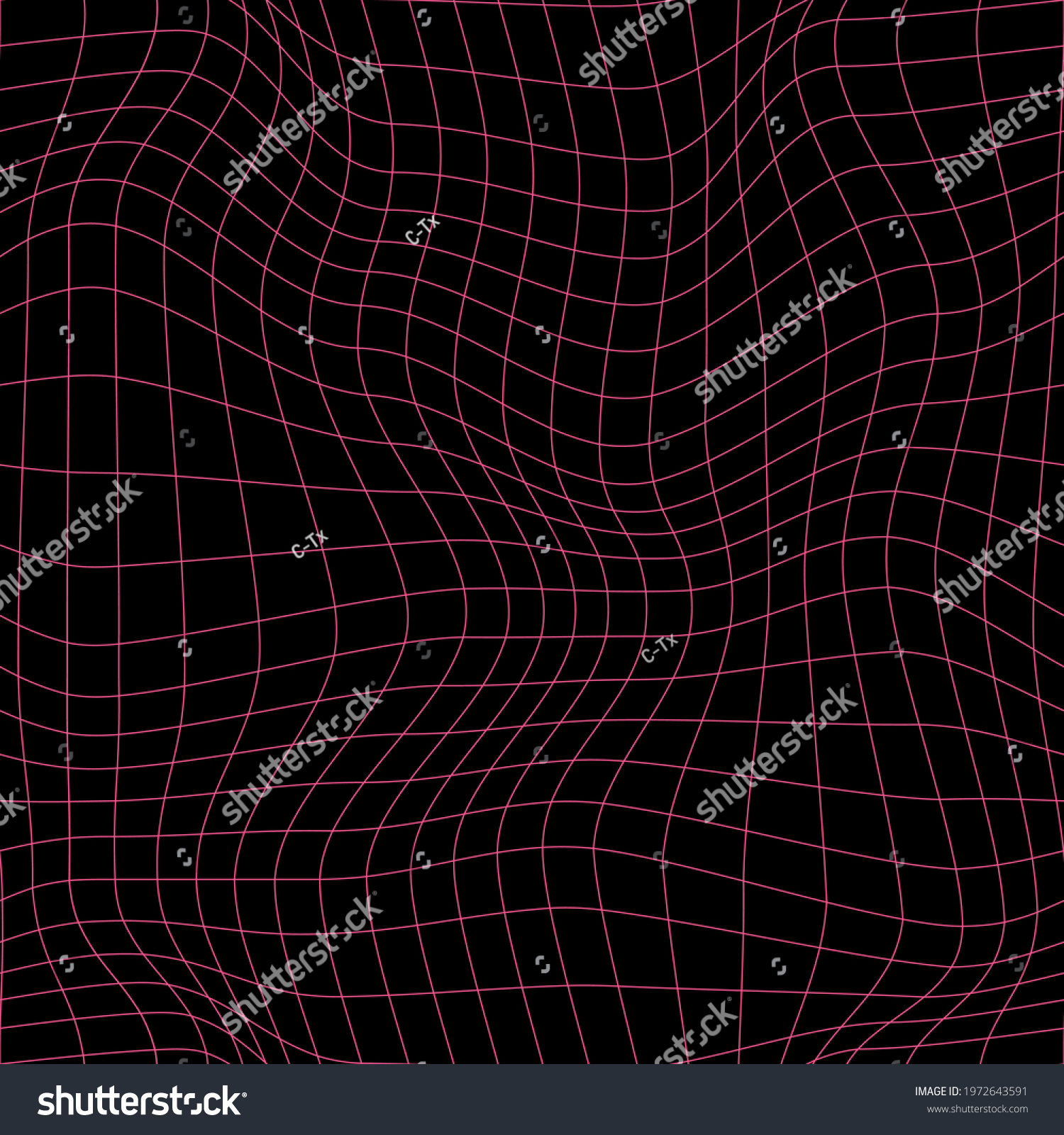 Pink Warped Grid Pattern Seamless Vector Stock Vector (Royalty Free ...