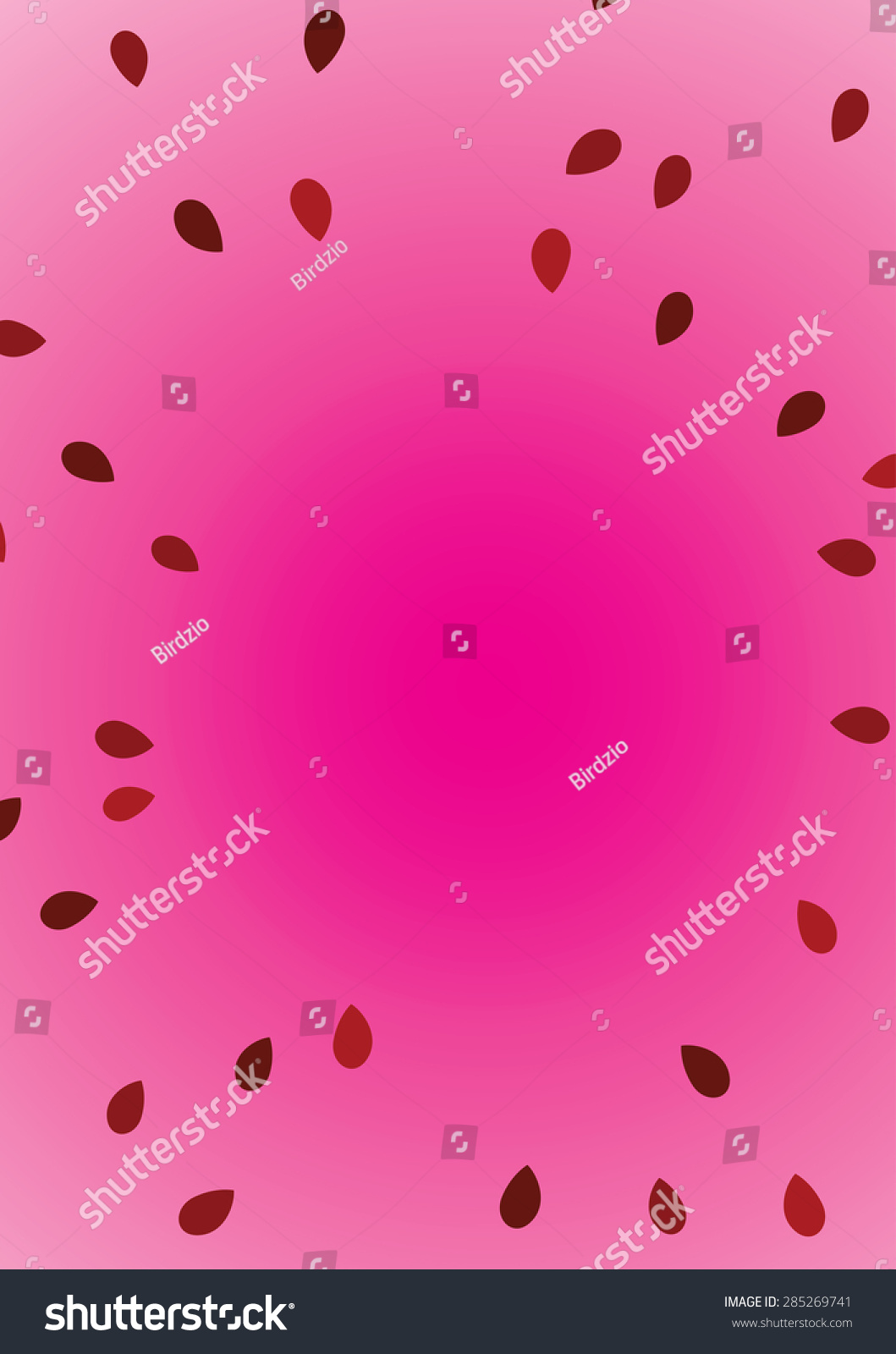 Pink Watermelon Fruit Background Vector Illustration Stock Vector ...