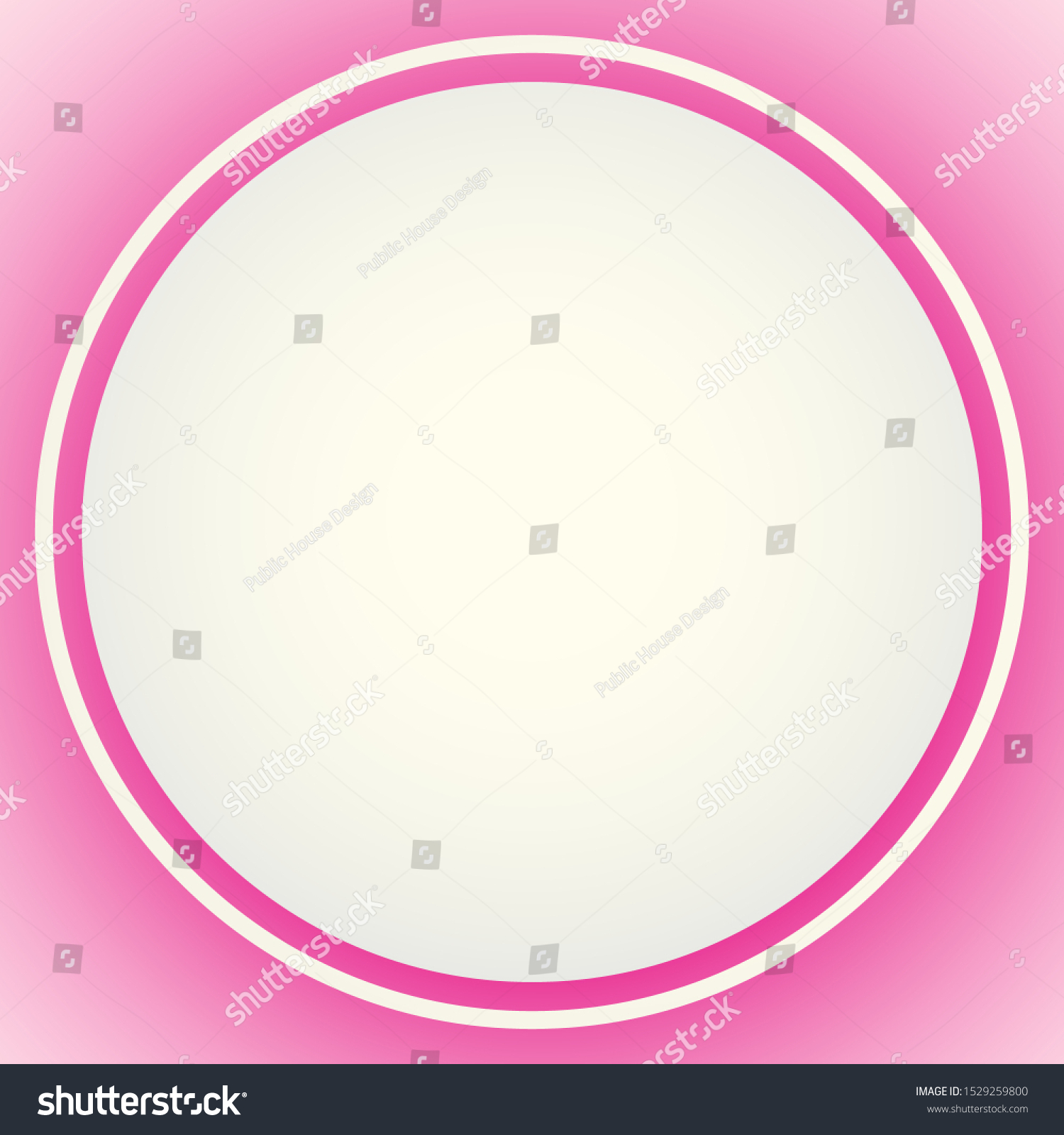 Pink White Circular Gradient Background Stock Vector (Royalty Free ...